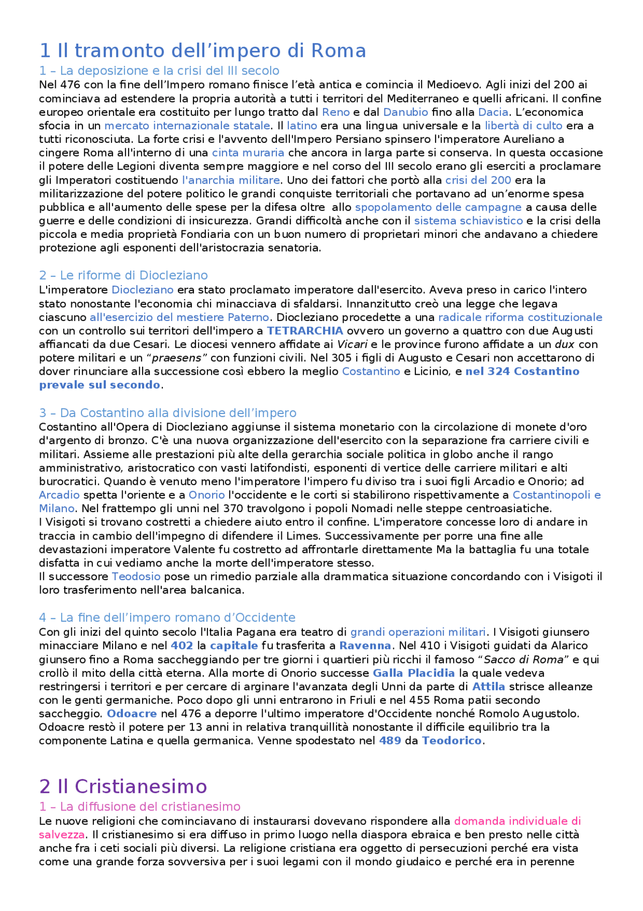 Il Medioevo Profilo Di Un Millennio Di Cortonesi Docsity