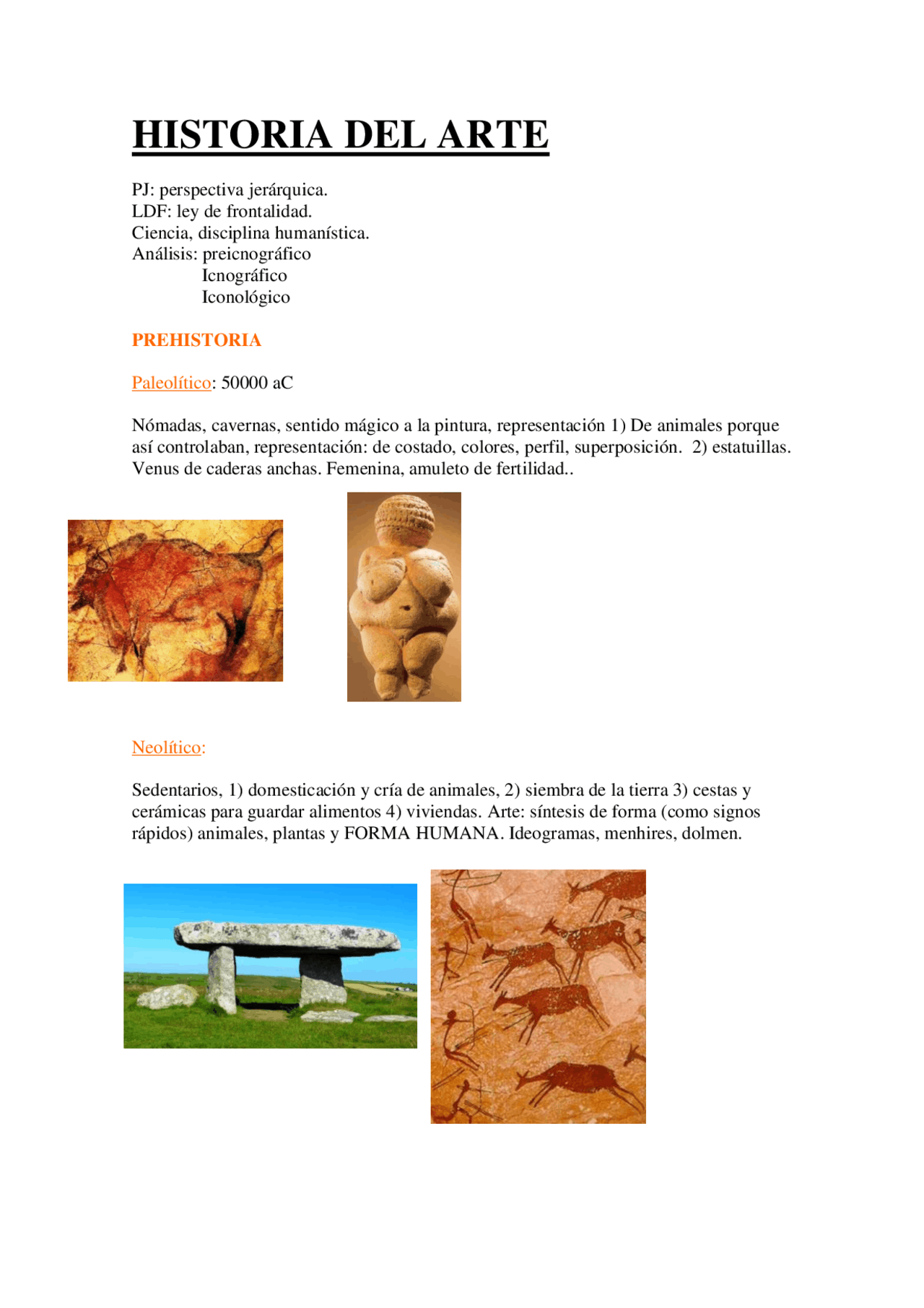 HISTORIA DEL ARTE ANTIGUO - Docsity