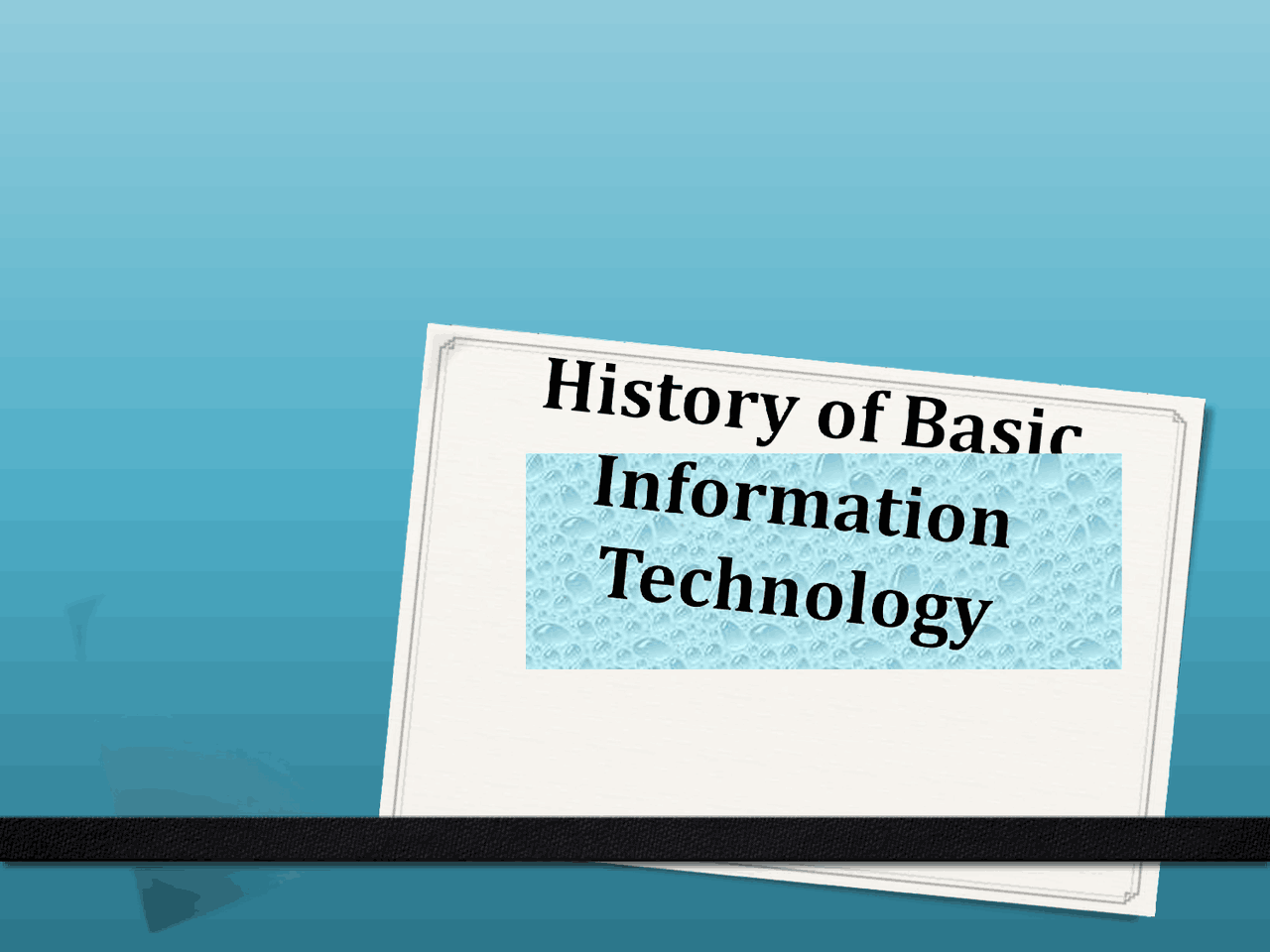 Information Technology Docsity