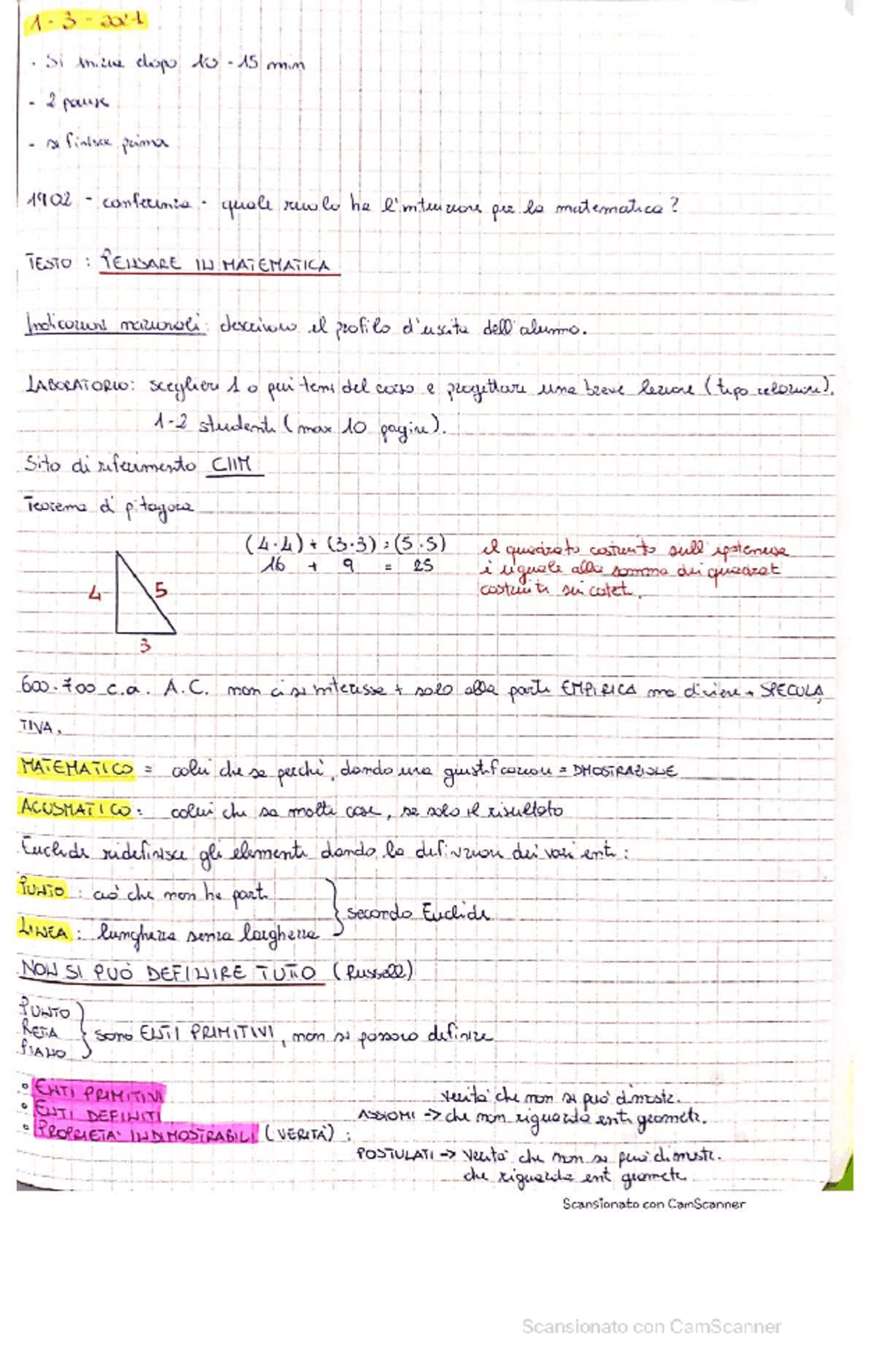 Appunti Complementi Di Geometria Docsity