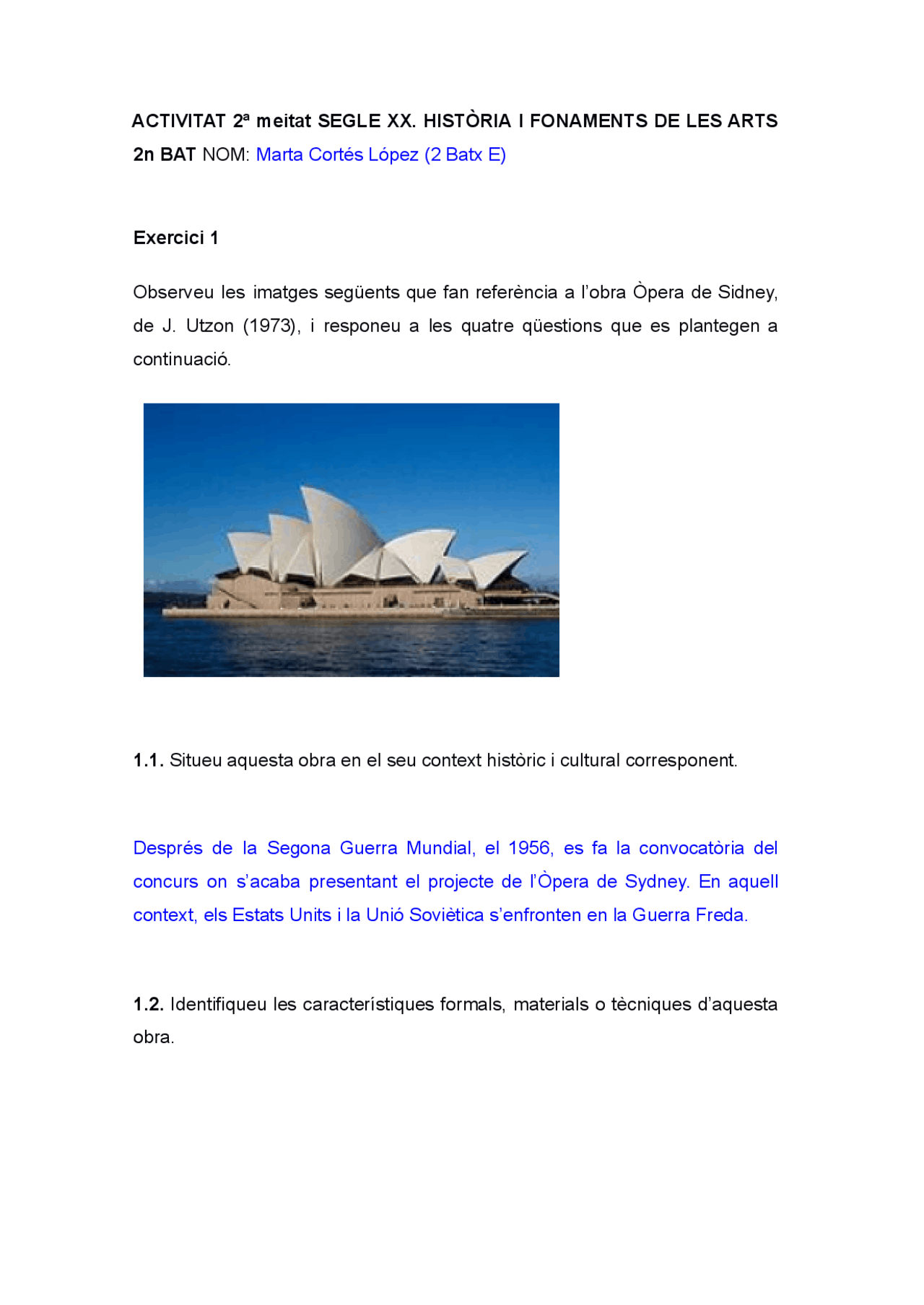 Activitat 7 Fonaments De Les Arts Docsity