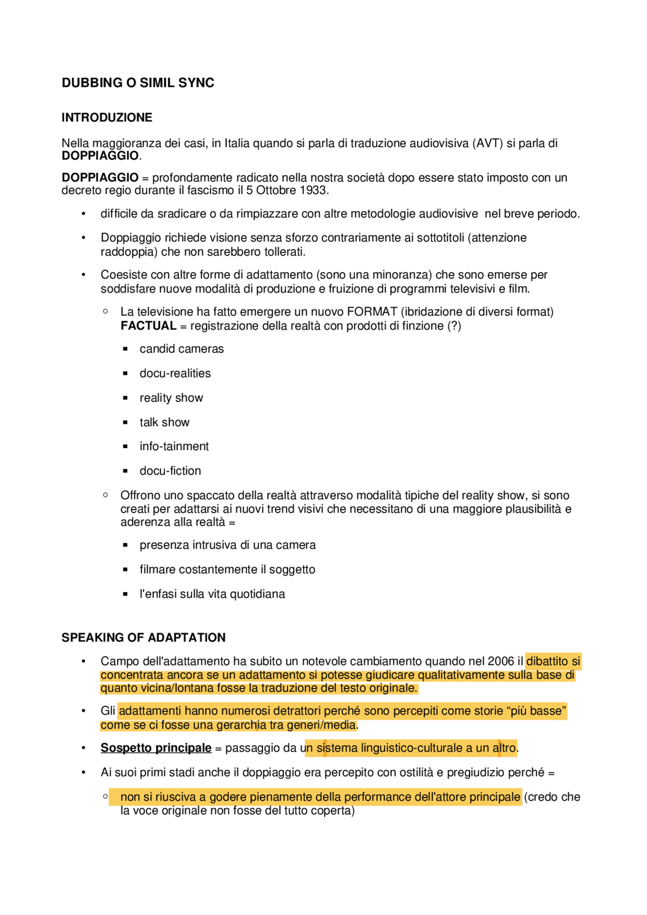 Dispense Angela Sileo | Dispense di Lingua Inglese | Docsity