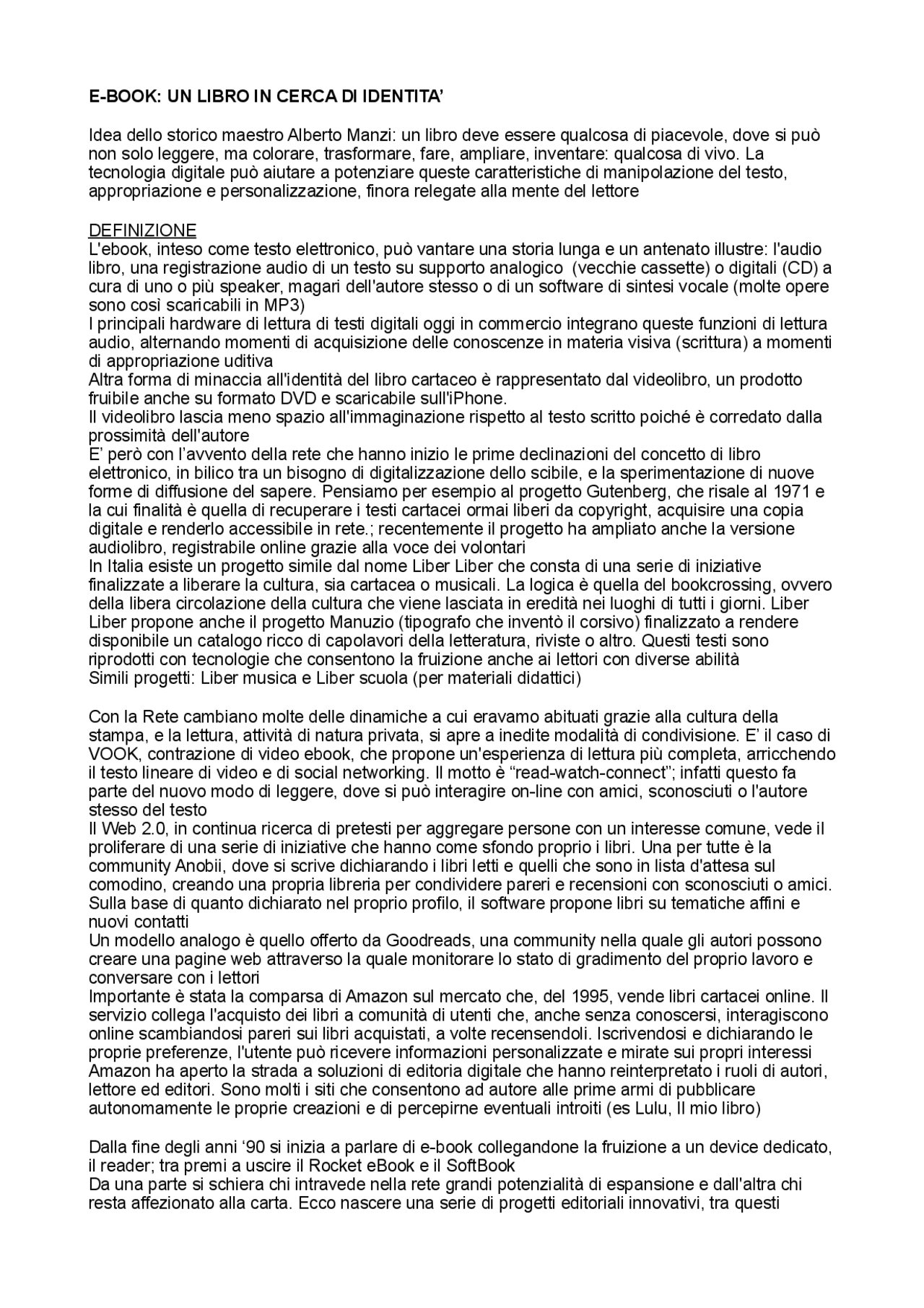 Tecnologie Per La Didattica Faggioli Docsity