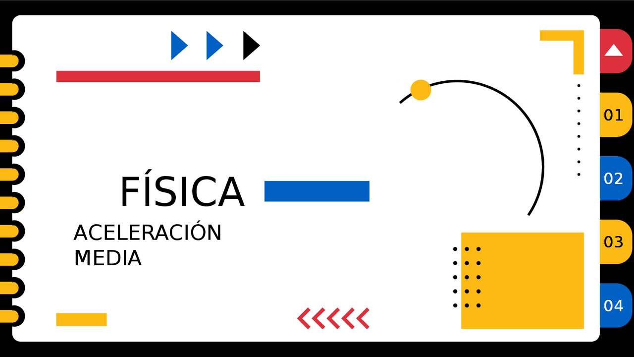 Física aceleración media | Diapositivas de Física - Docsity