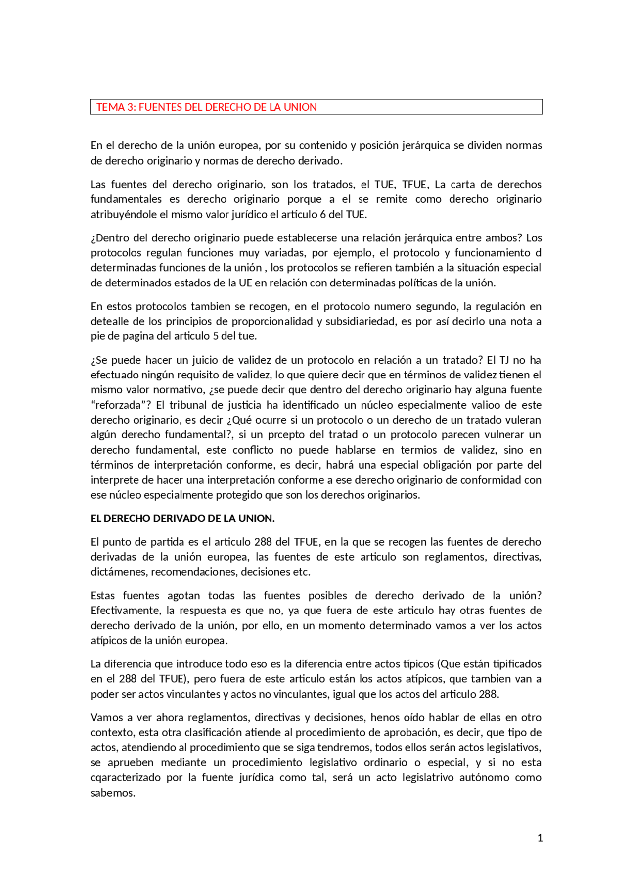 Apuntes Derecho Comunitario Docsity