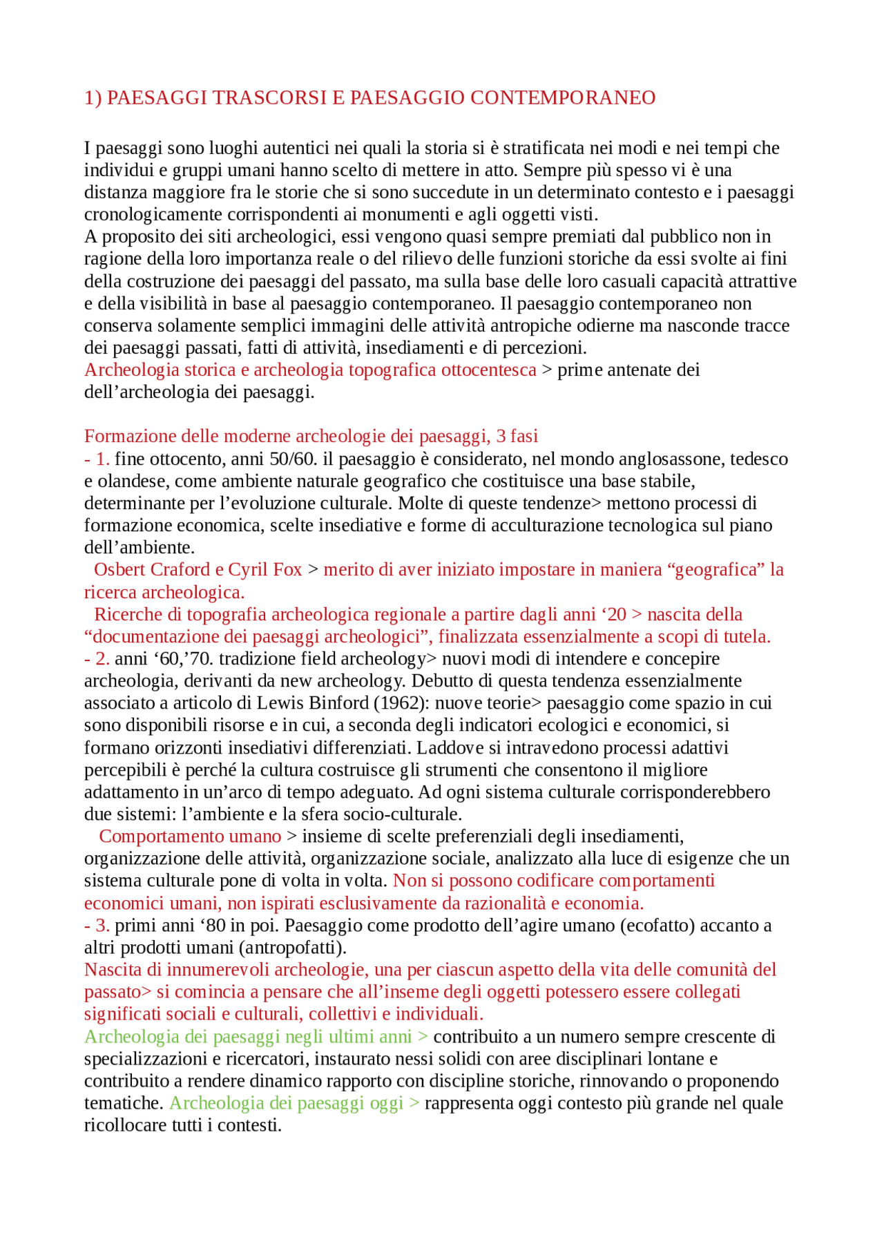 Manuale Di Archeologia Dei Paesaggi F Cambi Docsity