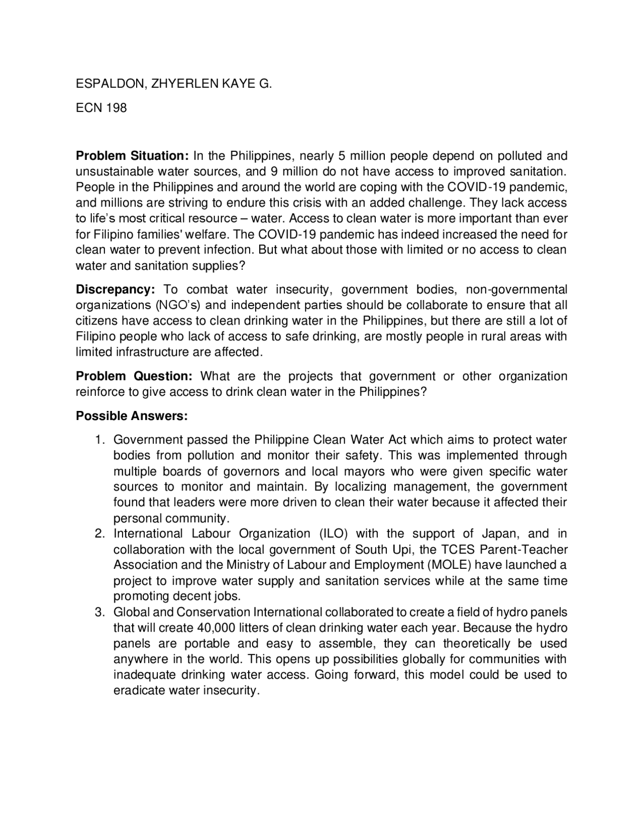 Identify, Define and Justify a Research Problem - Docsity