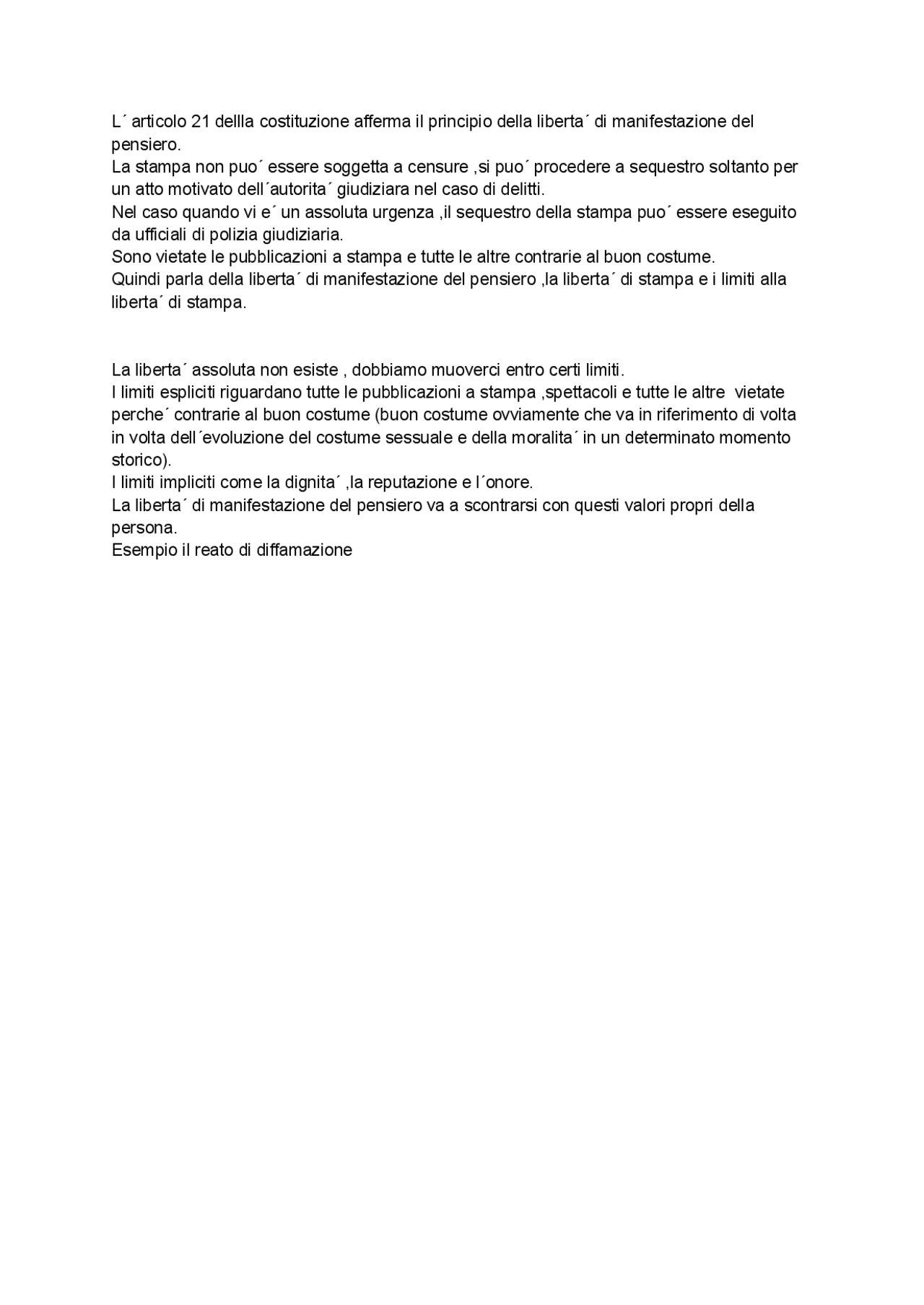 Comunicazione Reputation Docsity