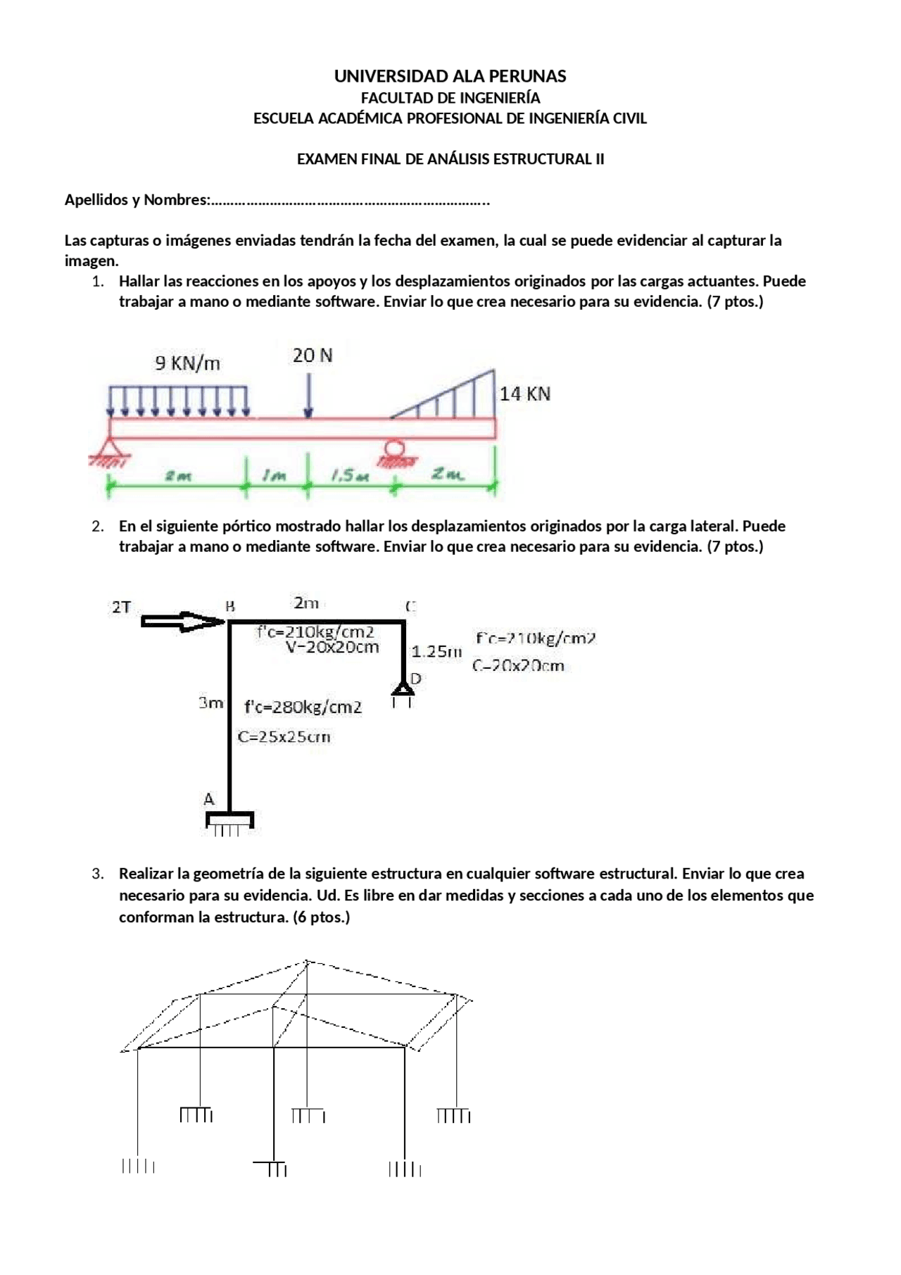 Parcial De Analisis Estructural Apuntes De Análisis Estructural Docsity