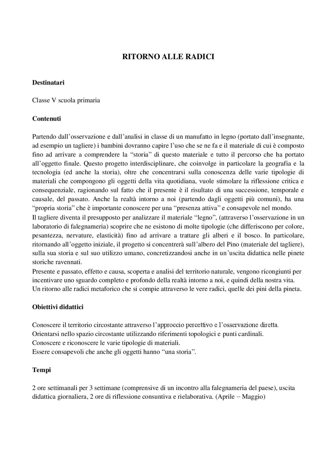Unità Di Apprendimento Geografia Docsity