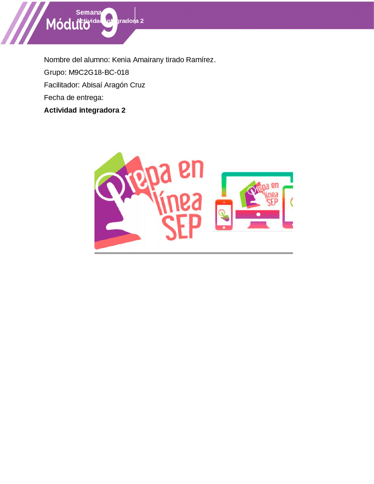 Modulo 9 semana 1, PREPA EN LINEA SEP - Docsity