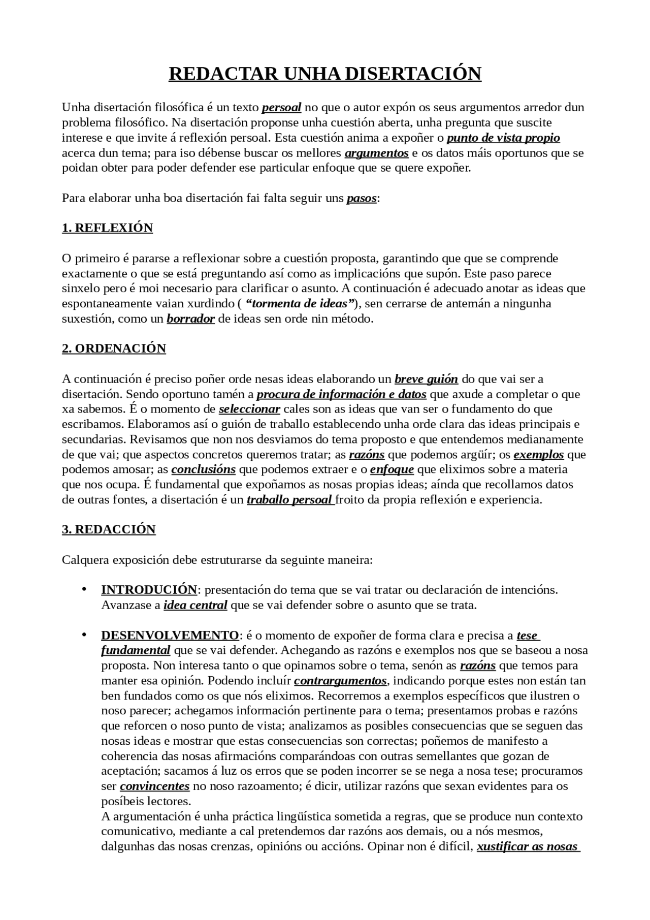 Como Realizar Una Disertación Filosófica Docsity