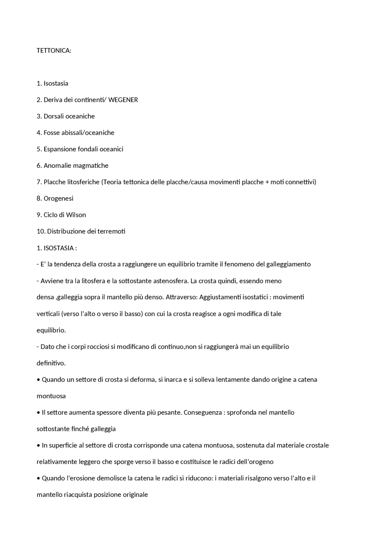Scienze Della Terratettonica Docsity