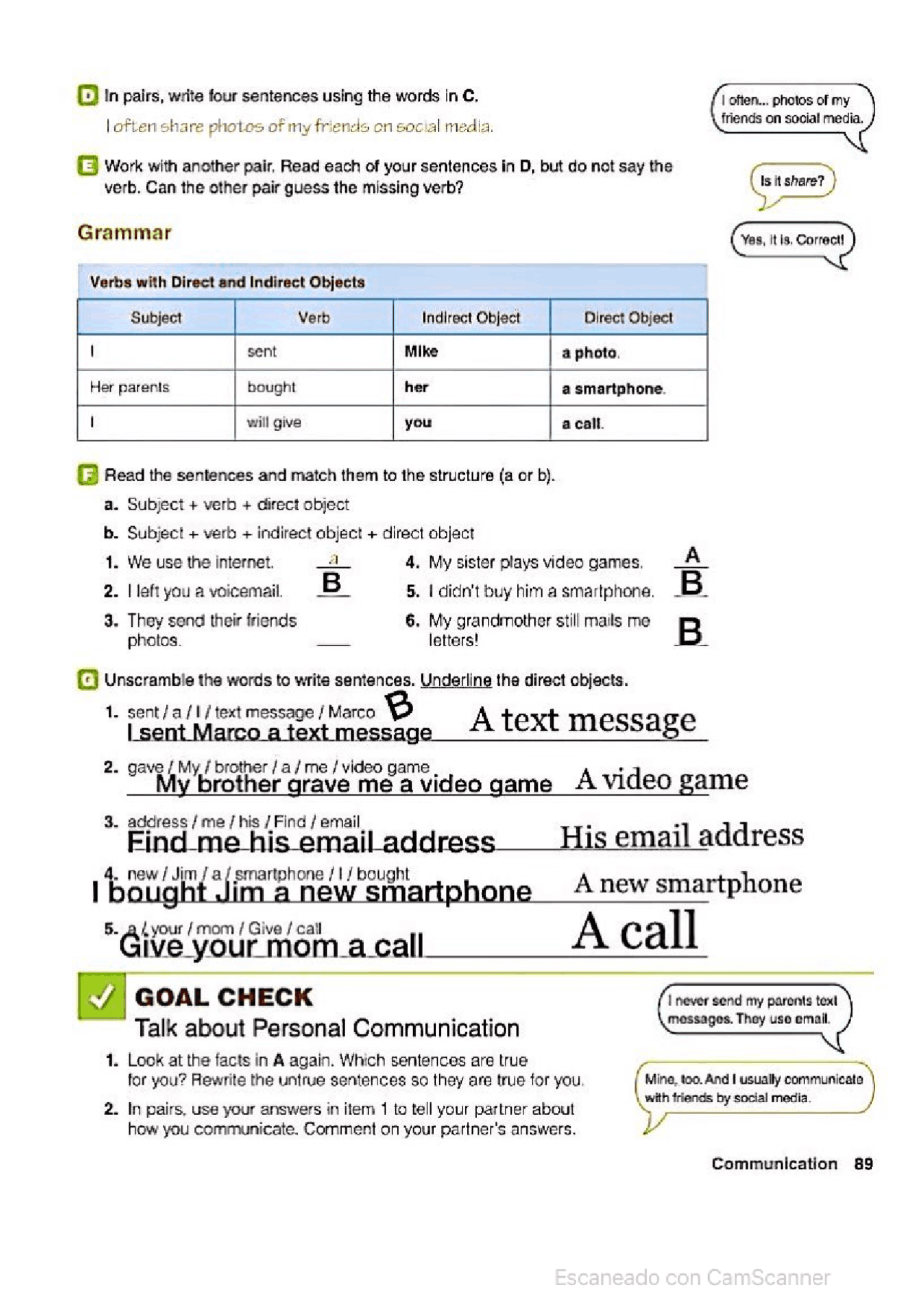 U7 Libro De Inglés 2 Ejercicio Ejercicios De Inglés Para Negocios