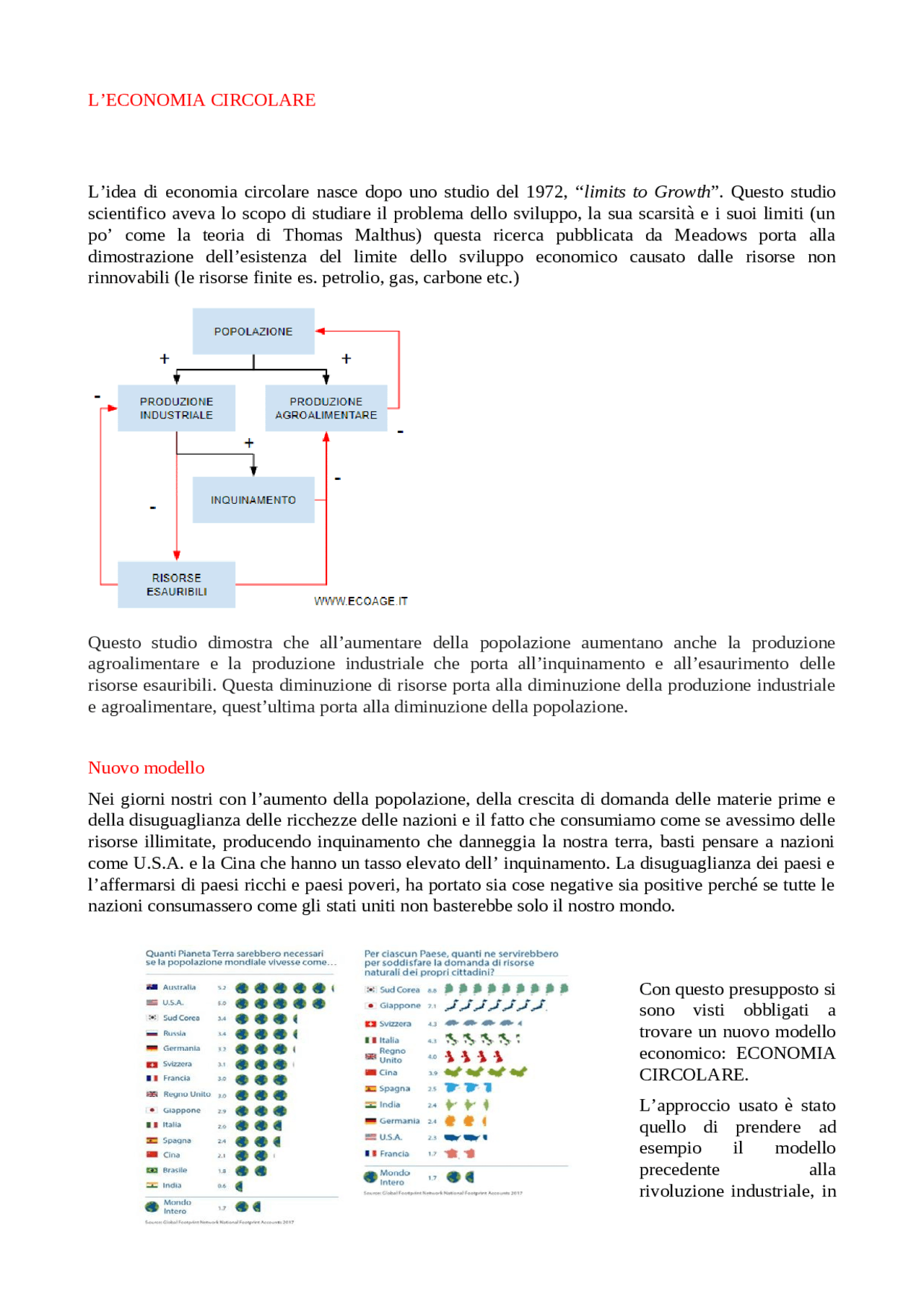 Economia Circolare Limits To Growth” Docsity