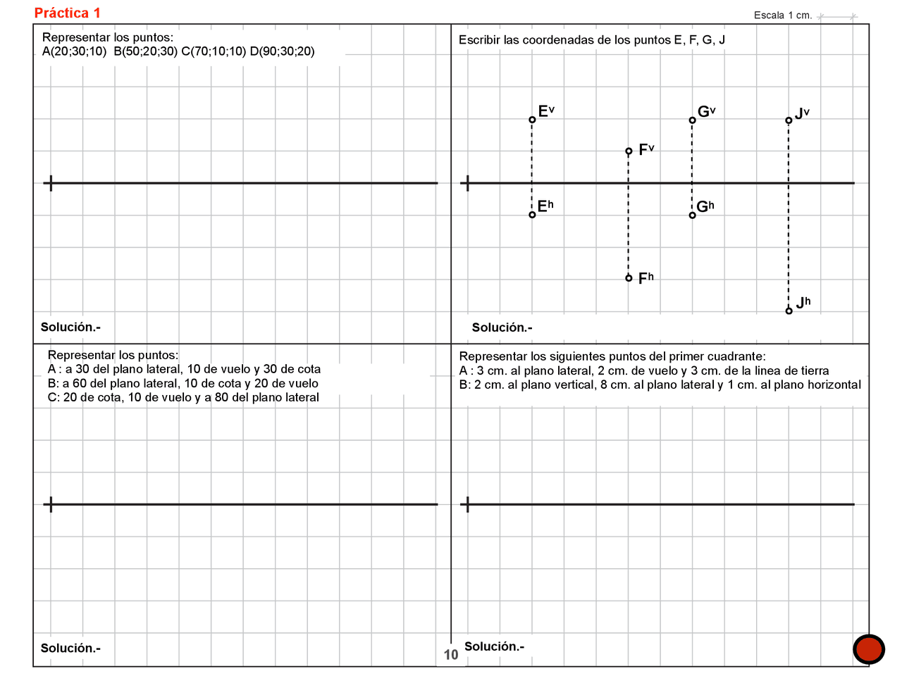 Practica Geometria Descriptiva Docsity