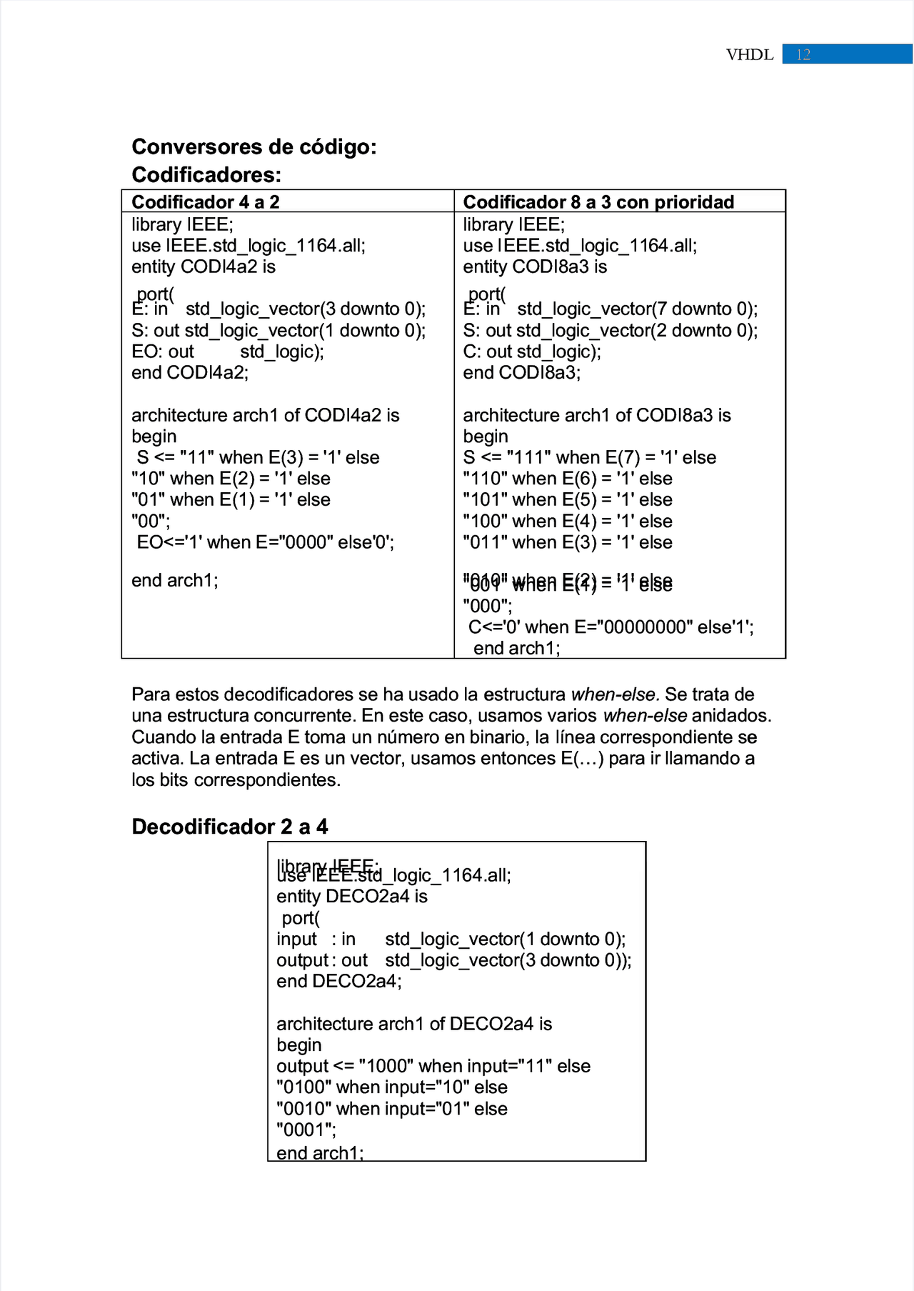 Codificadores en sistemas digitales - Docsity