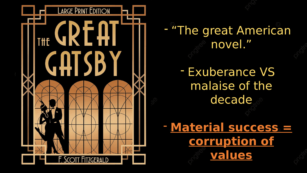 The Great Gatsby Fscott Fitzgerald Docsity