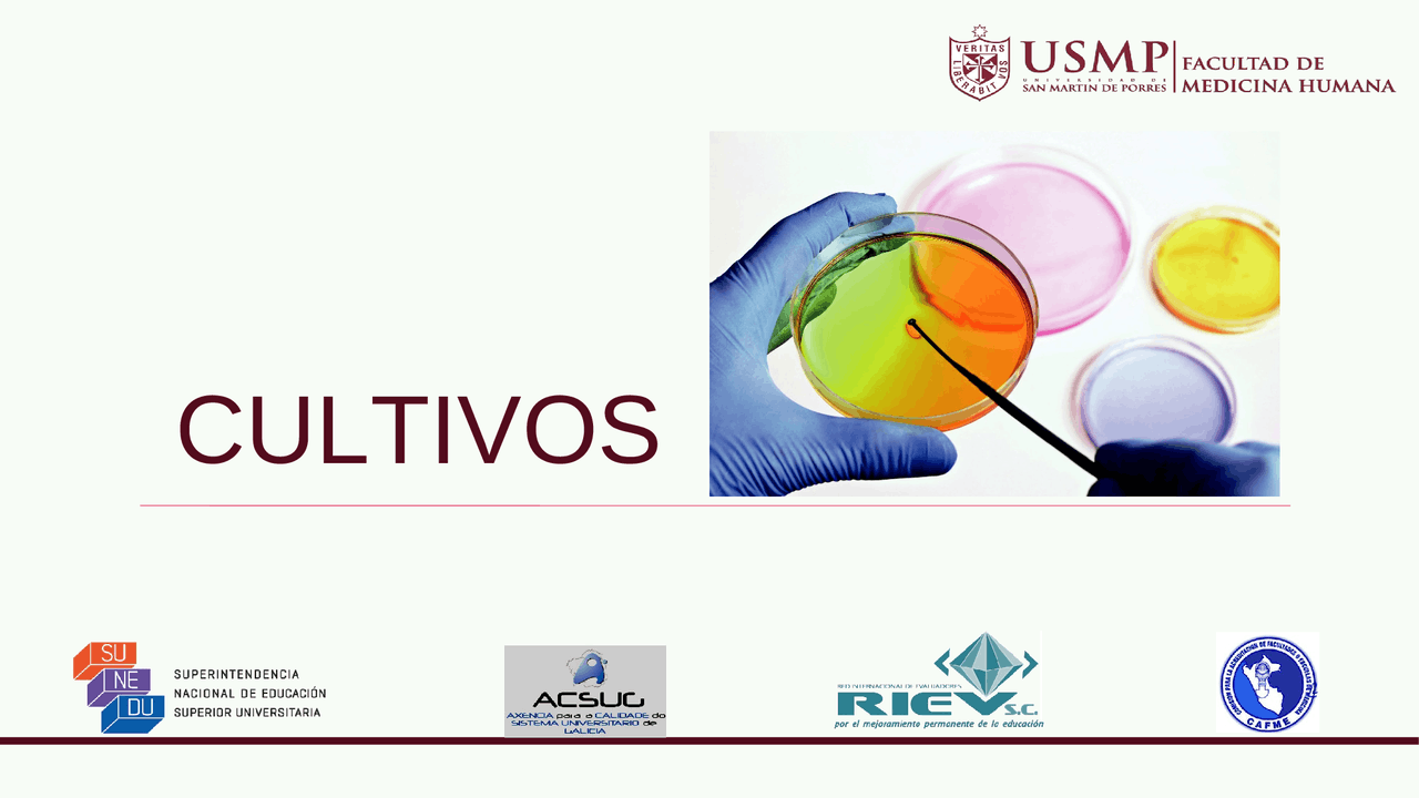 CULTIVOS MICROBIOLOGICOS - Docsity