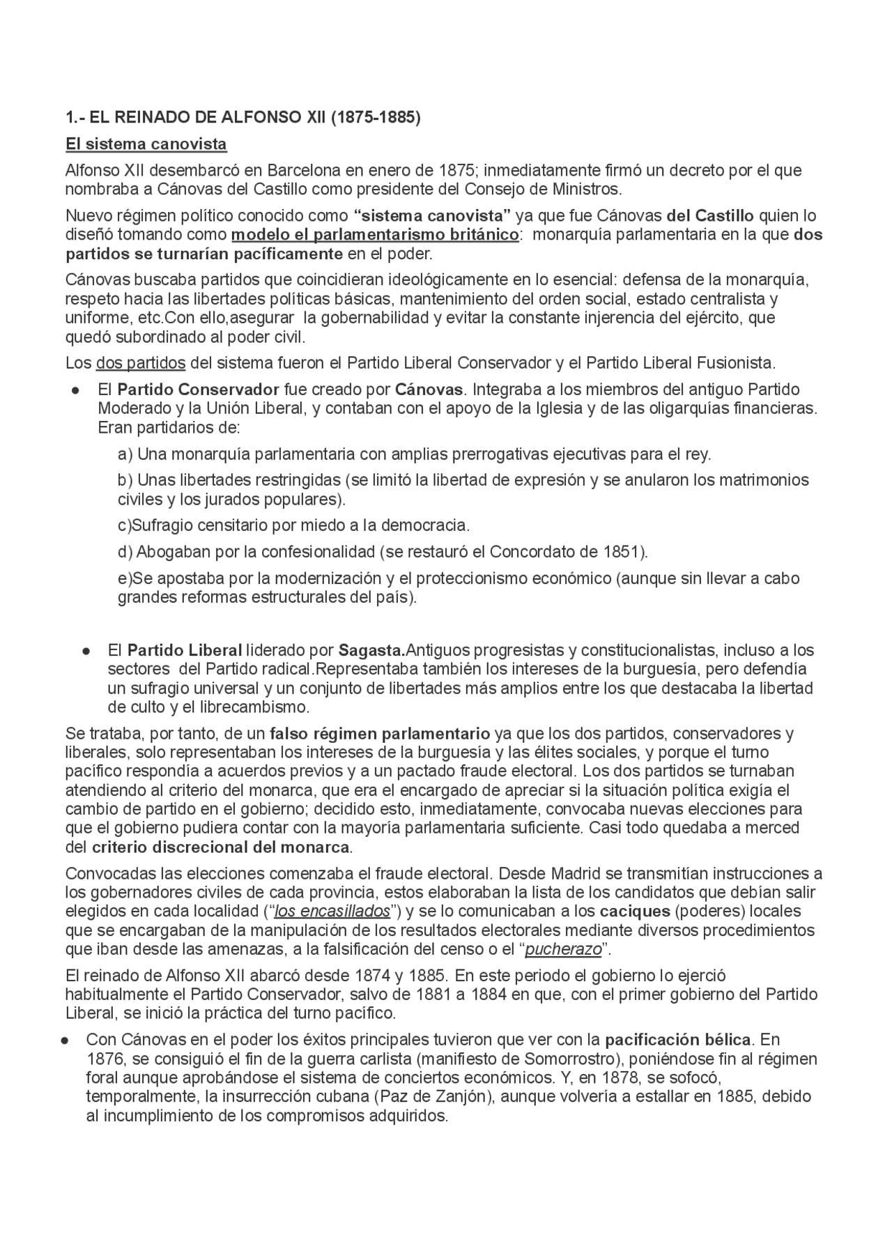 Historia De España 2 De Bachillerato Apuntes De Historia De España