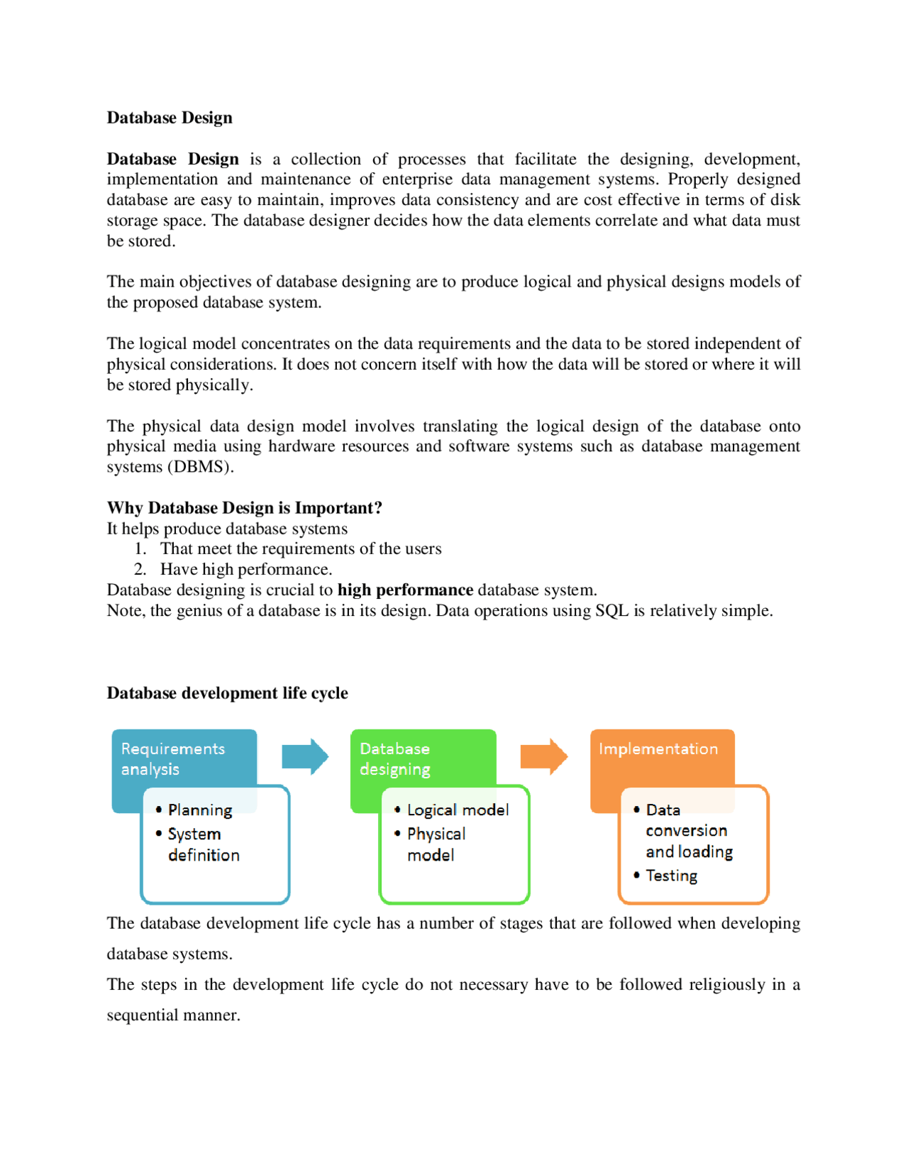 Introduction to Datbase Design - Docsity