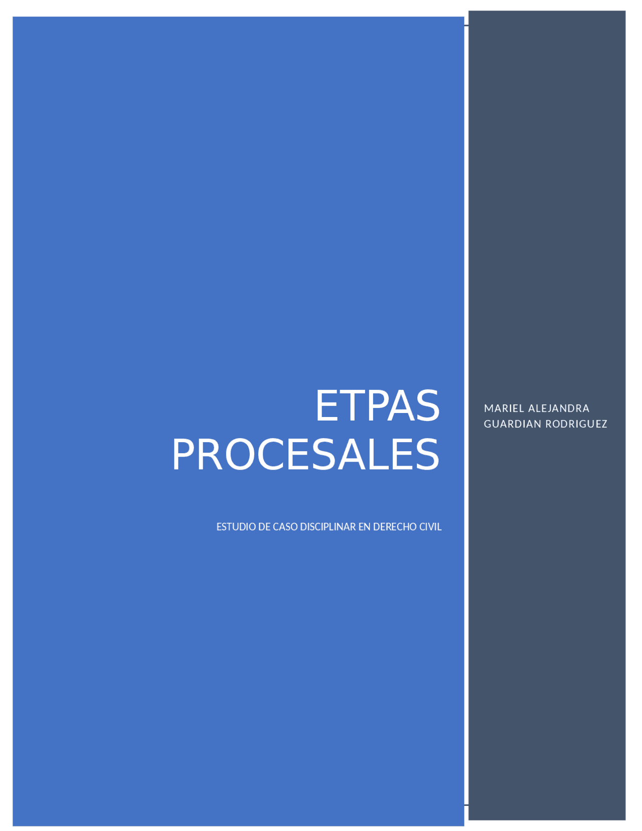 Etapas Procesales en el Derecho Civil Procesal | Apuntes de Derecho ...