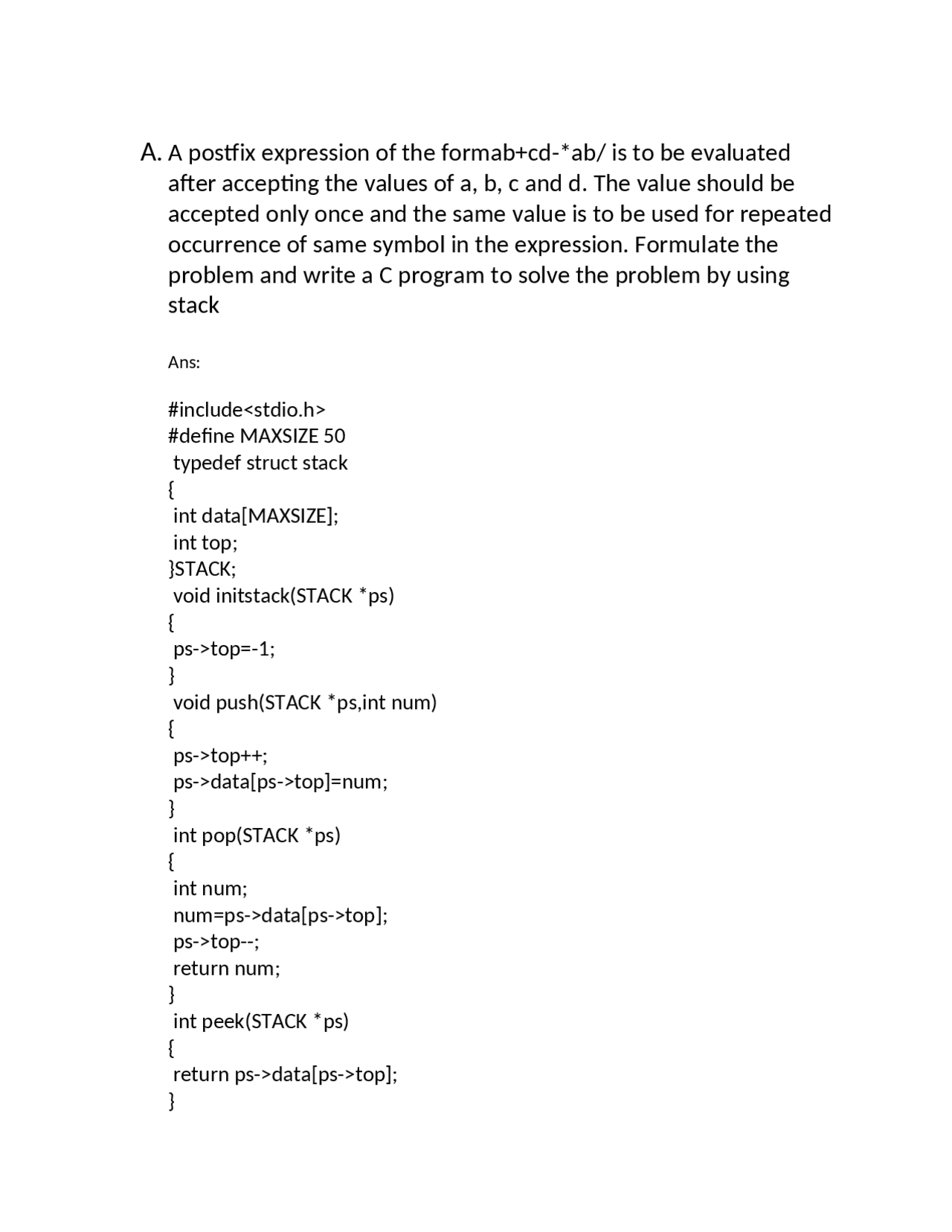 Data Structures And Algorithms Docsity