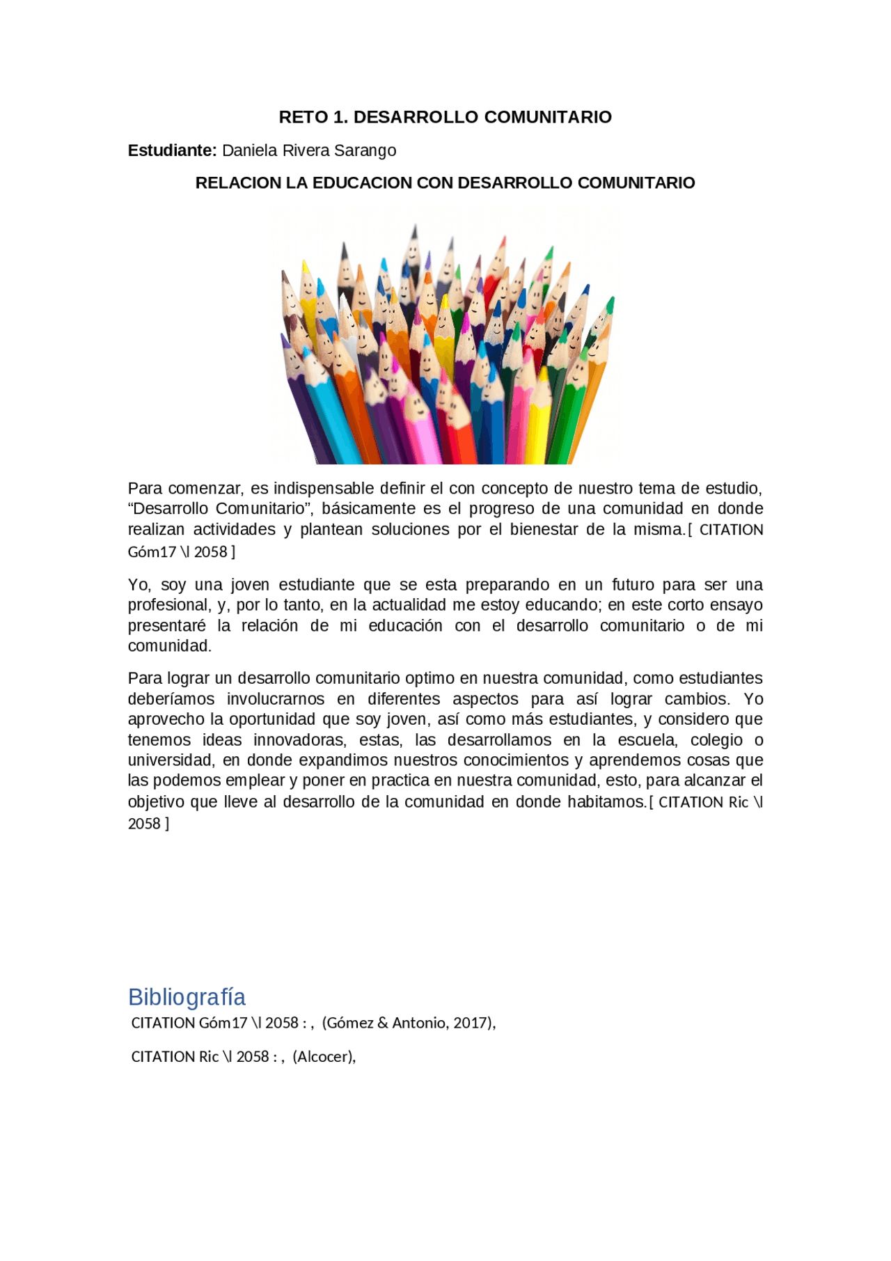 Desarrollo Comunitario - Docsity