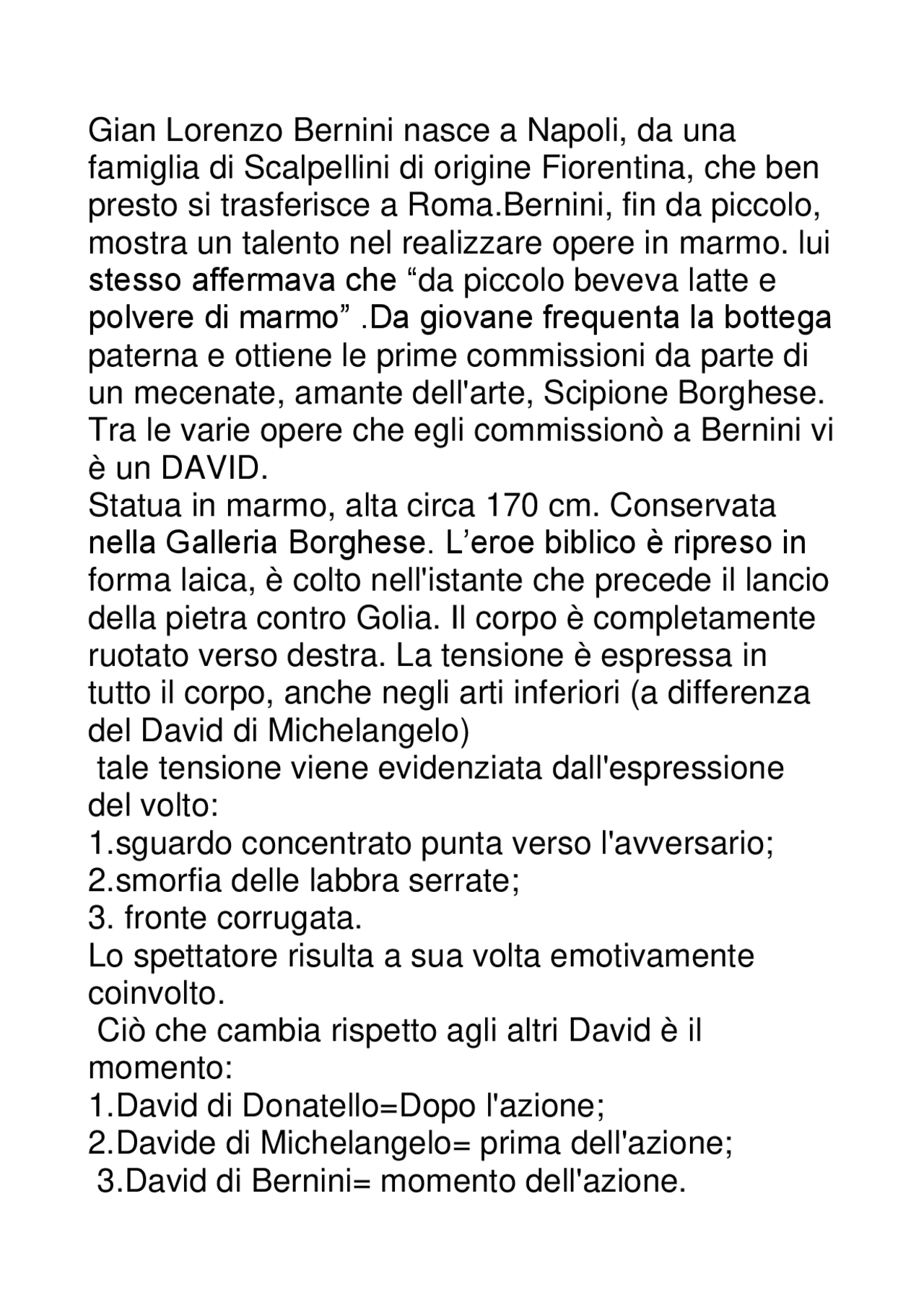 Gian Lorenzo Bernini Docsity