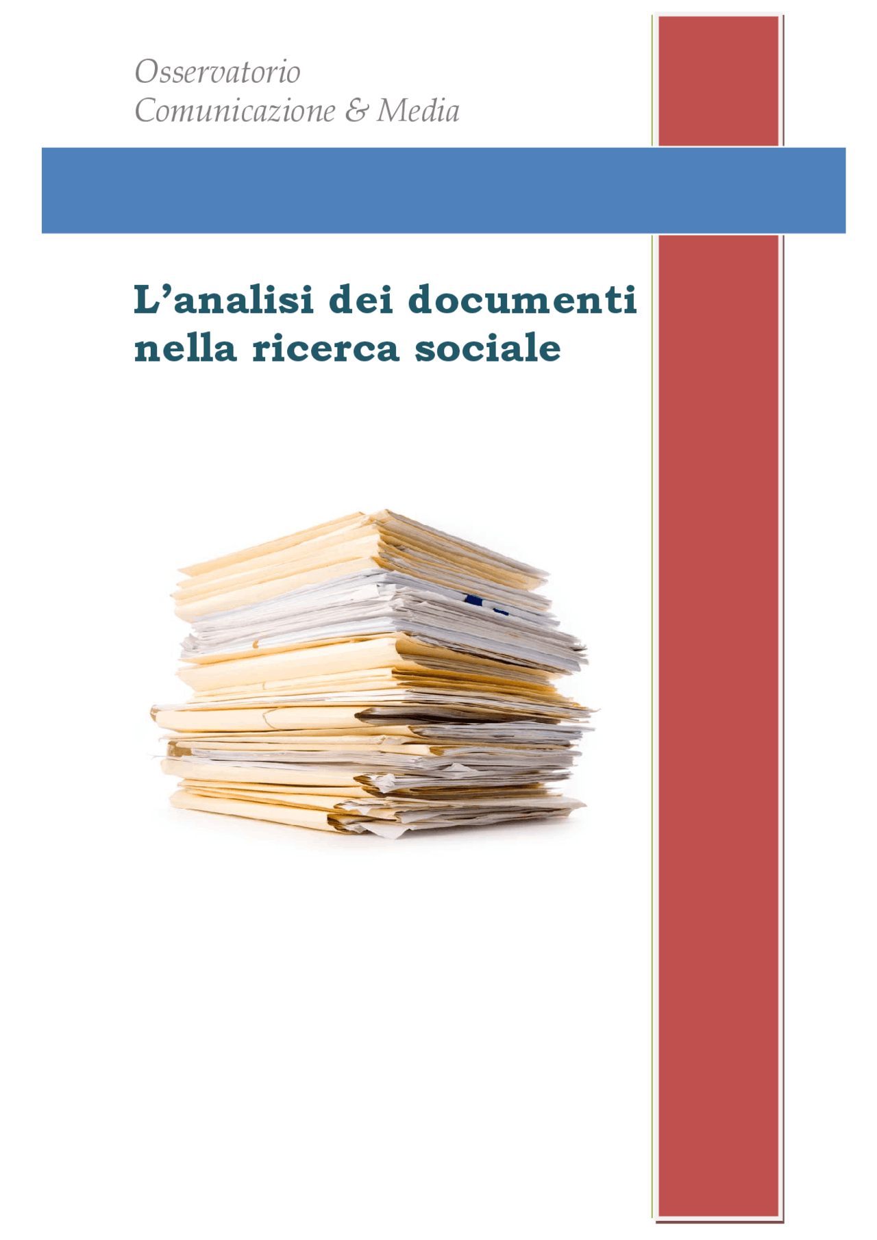 Analisi Documenti Metodologia E Statistica Docsity