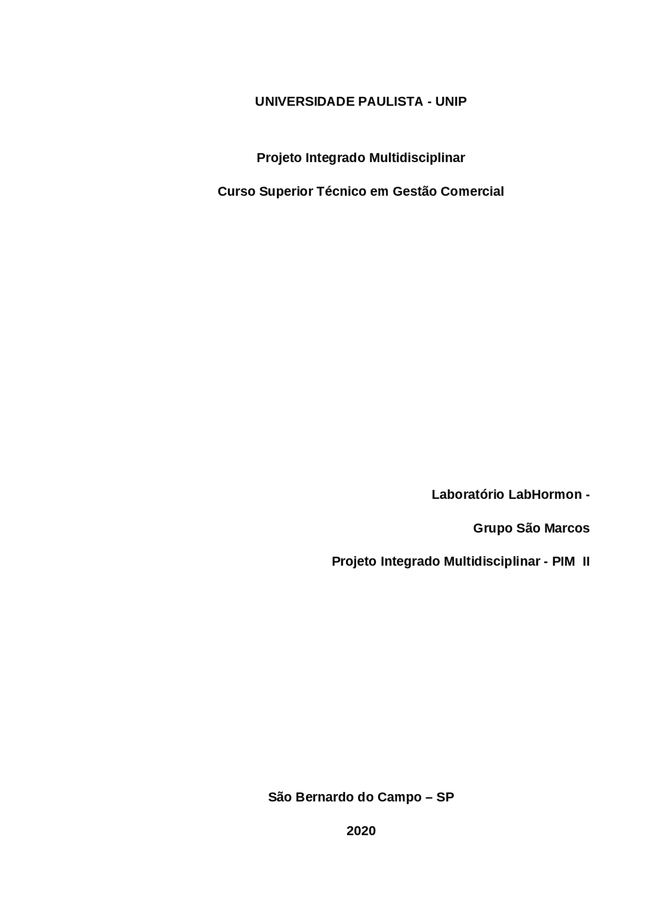 Pim Ii Gestao Comercial Docsity