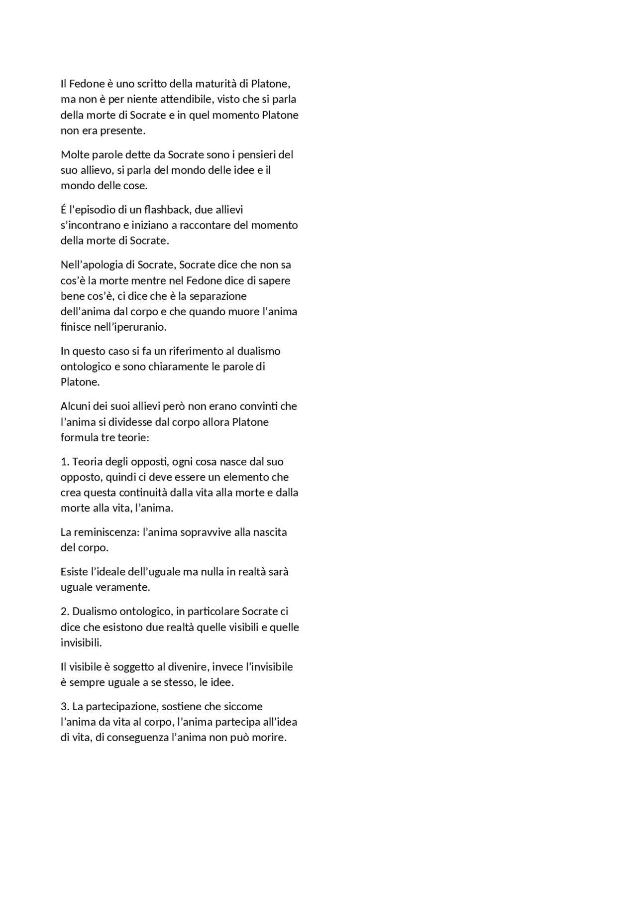 Il Fedone Di Platone Docsity