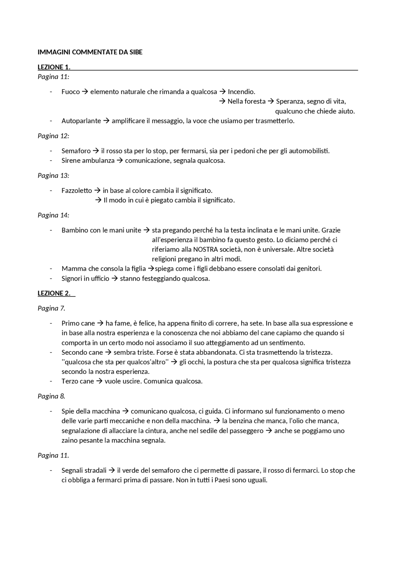 Semiotica Immagini Commentate Docsity