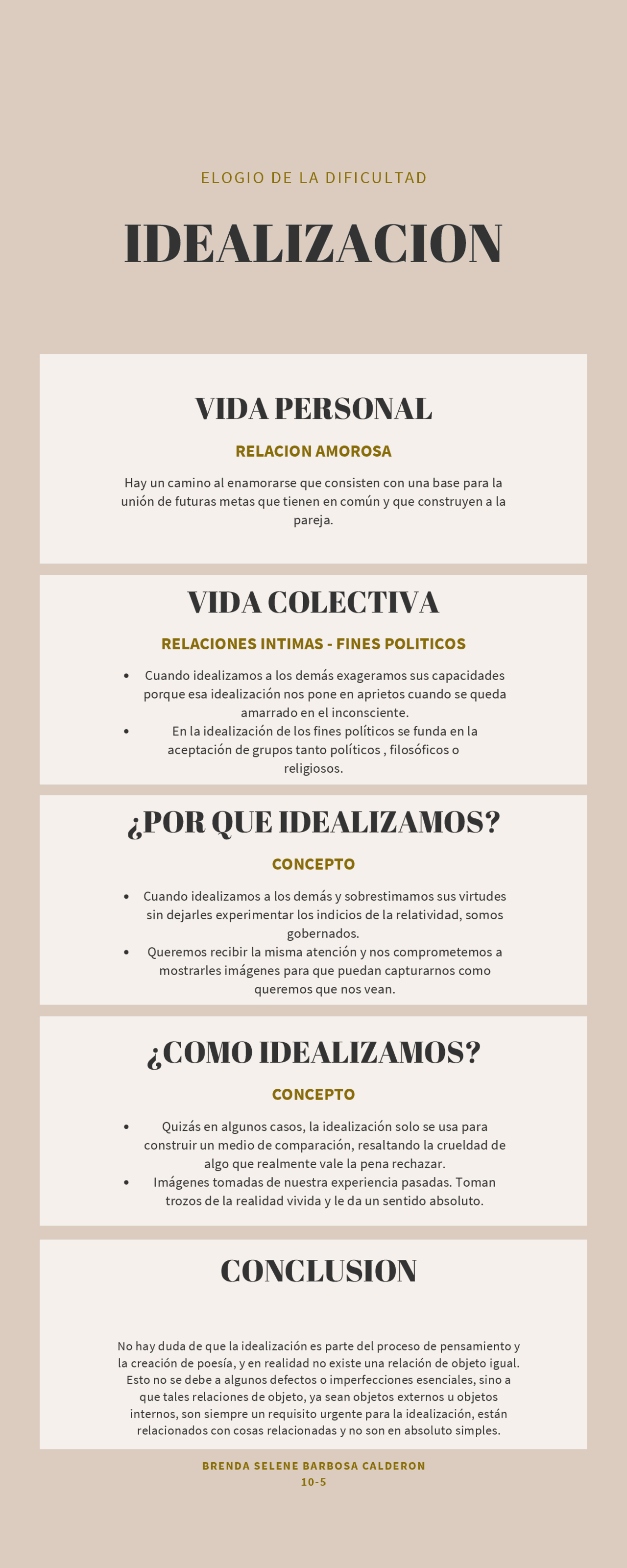 QUE ES LA IDEALIZACION - Docsity