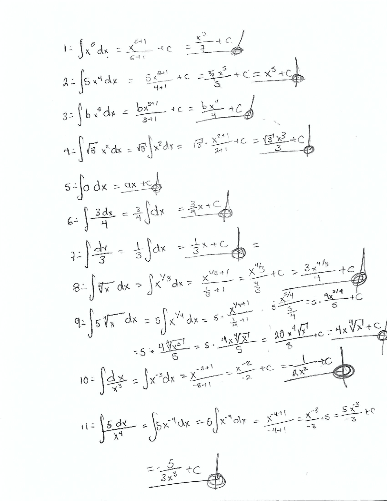 Ejercicios De Calculo Integral Docsity