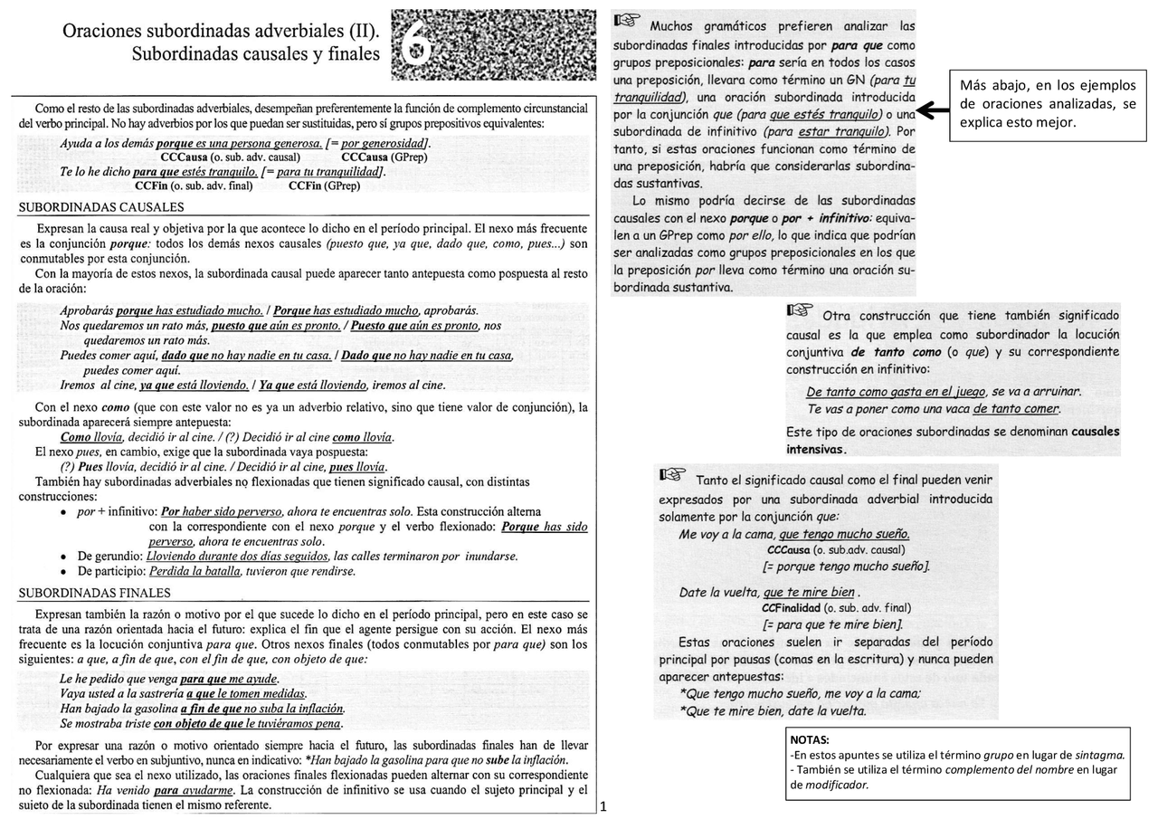 Oraciones Subordinadas Adverbiales Docsity 7739