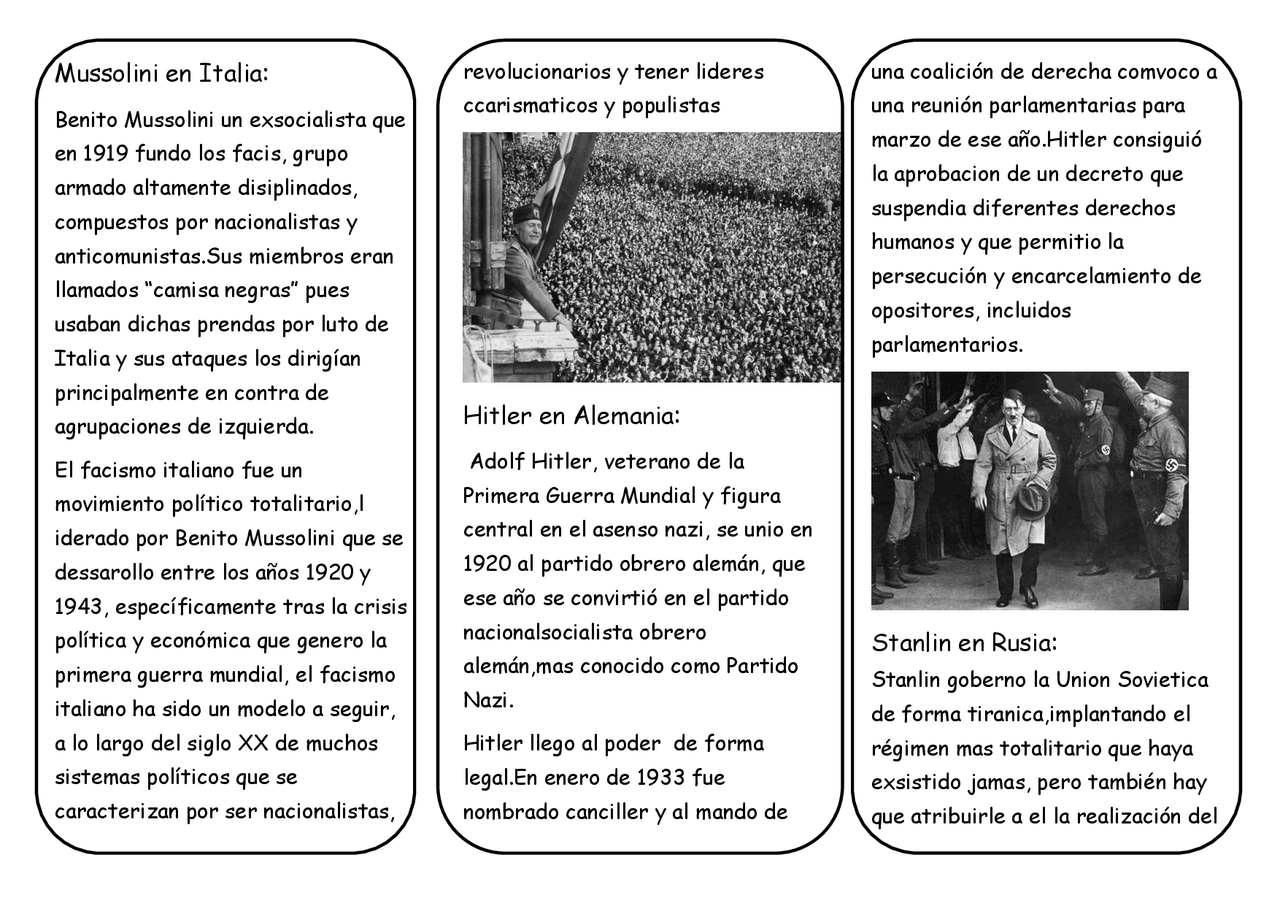 Mussolini benito en italia - Docsity