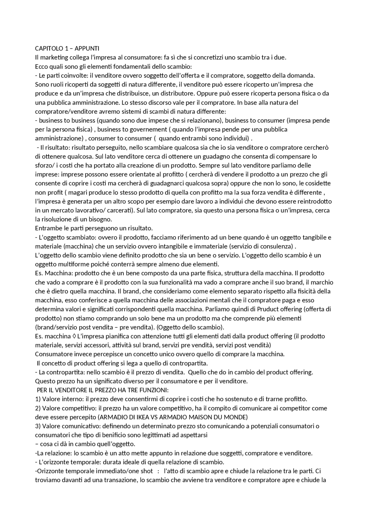 Capitolo 1 Marketing Driven Management Docsity