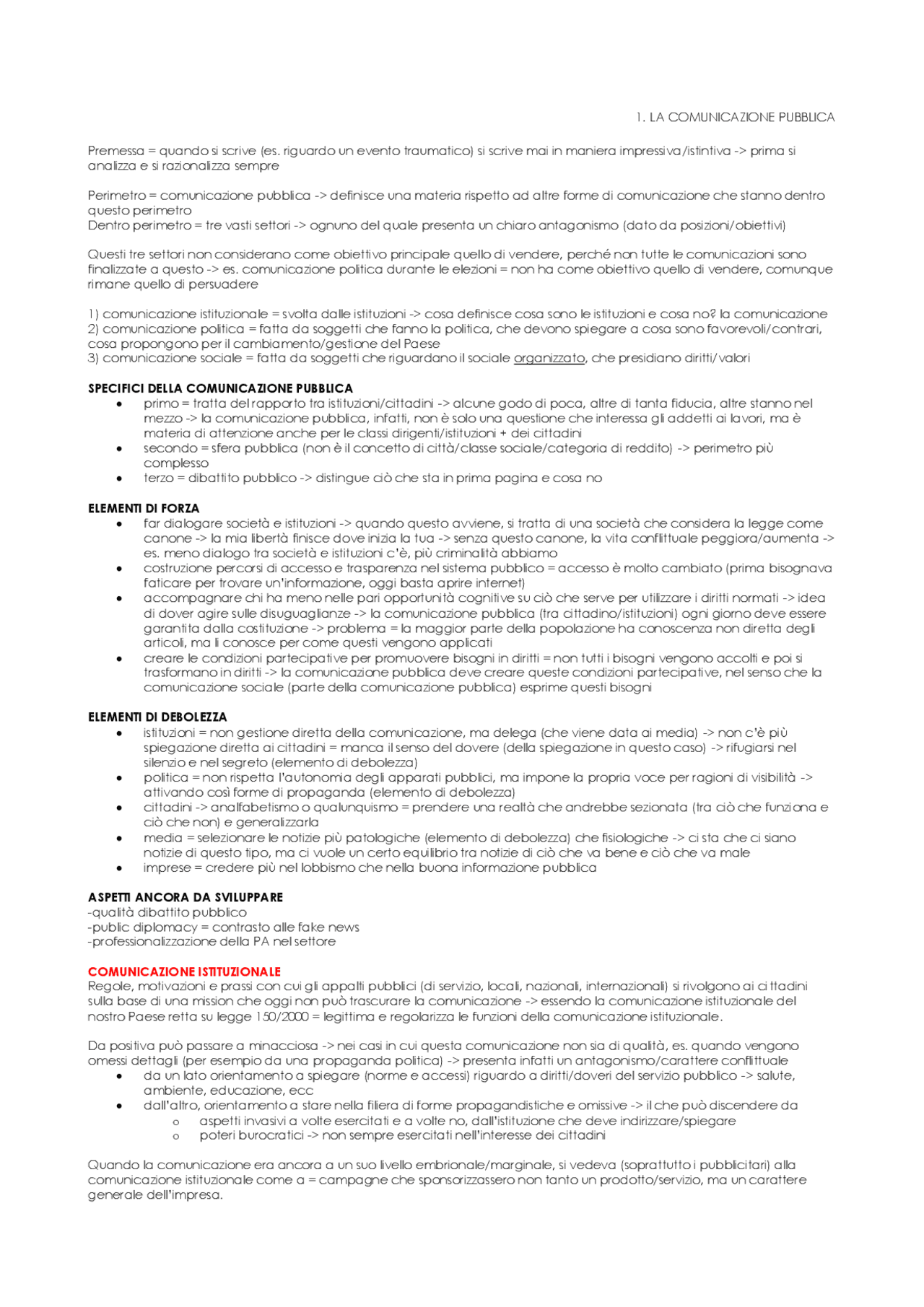 Manuale Teorie E Tecniche Della Comunicazione Pubblica Sintesi Del