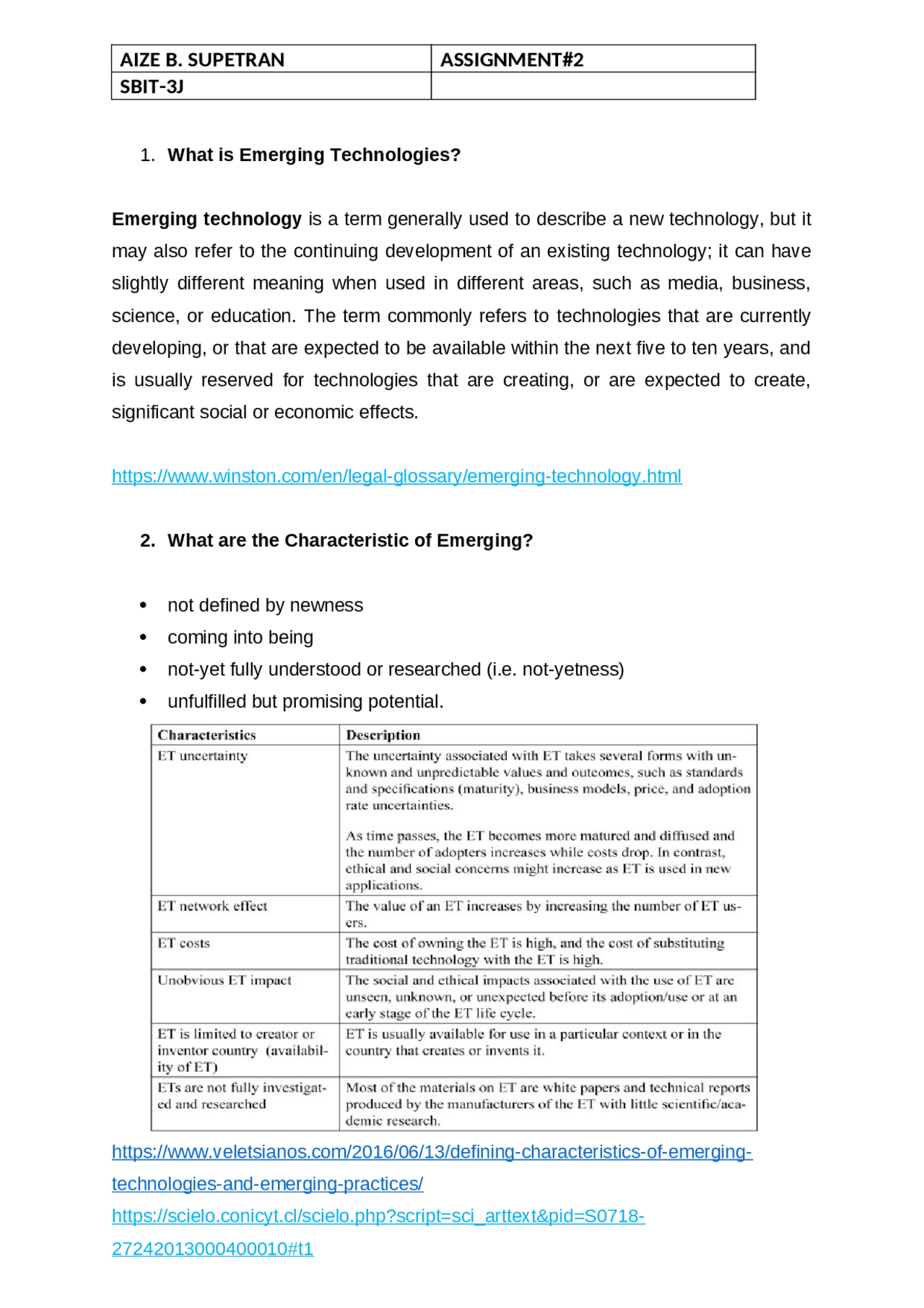 EMERGING TECHNOLOGY FOR COLLEGE STUDENTS | Assignments Computer ...