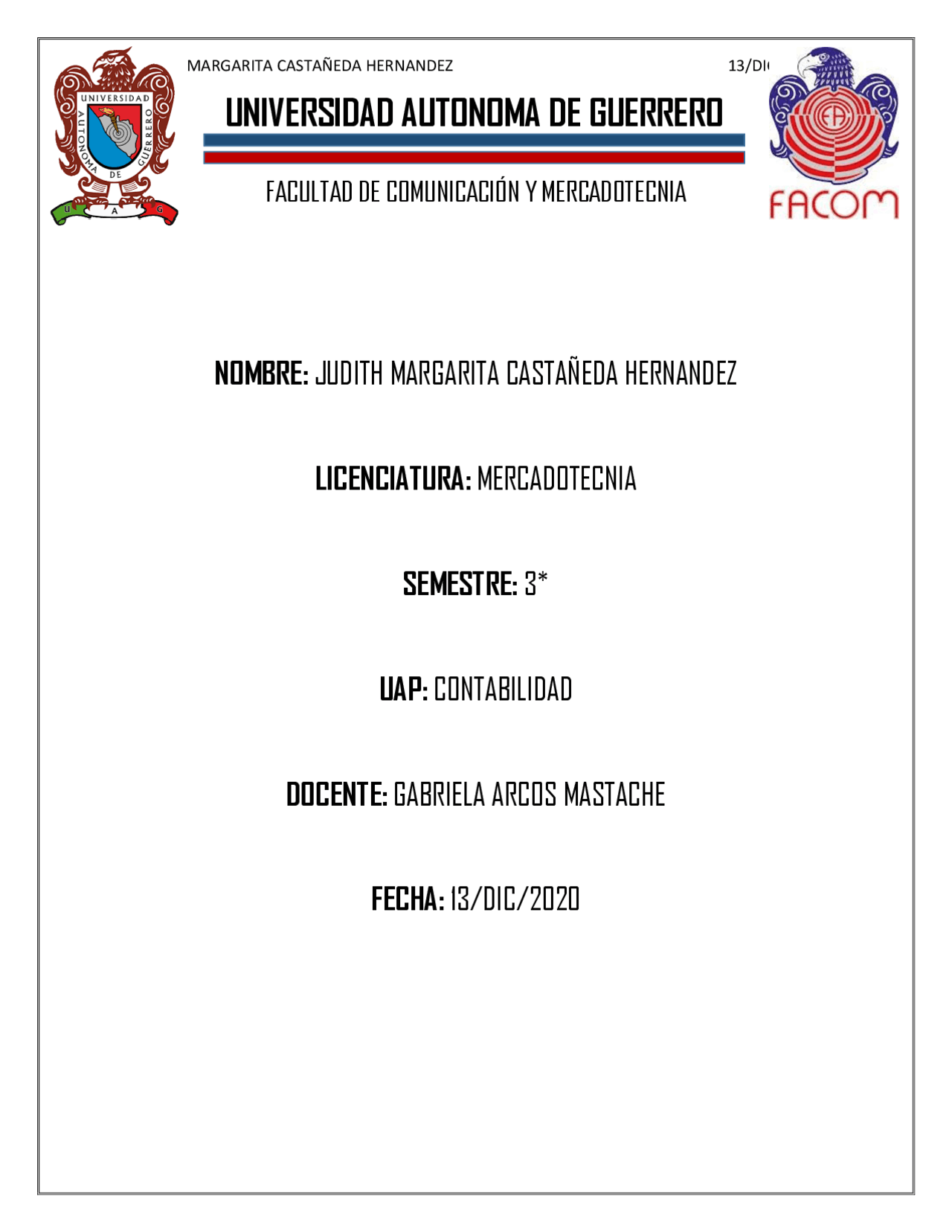 Contabilidad Ejercicios Docsity