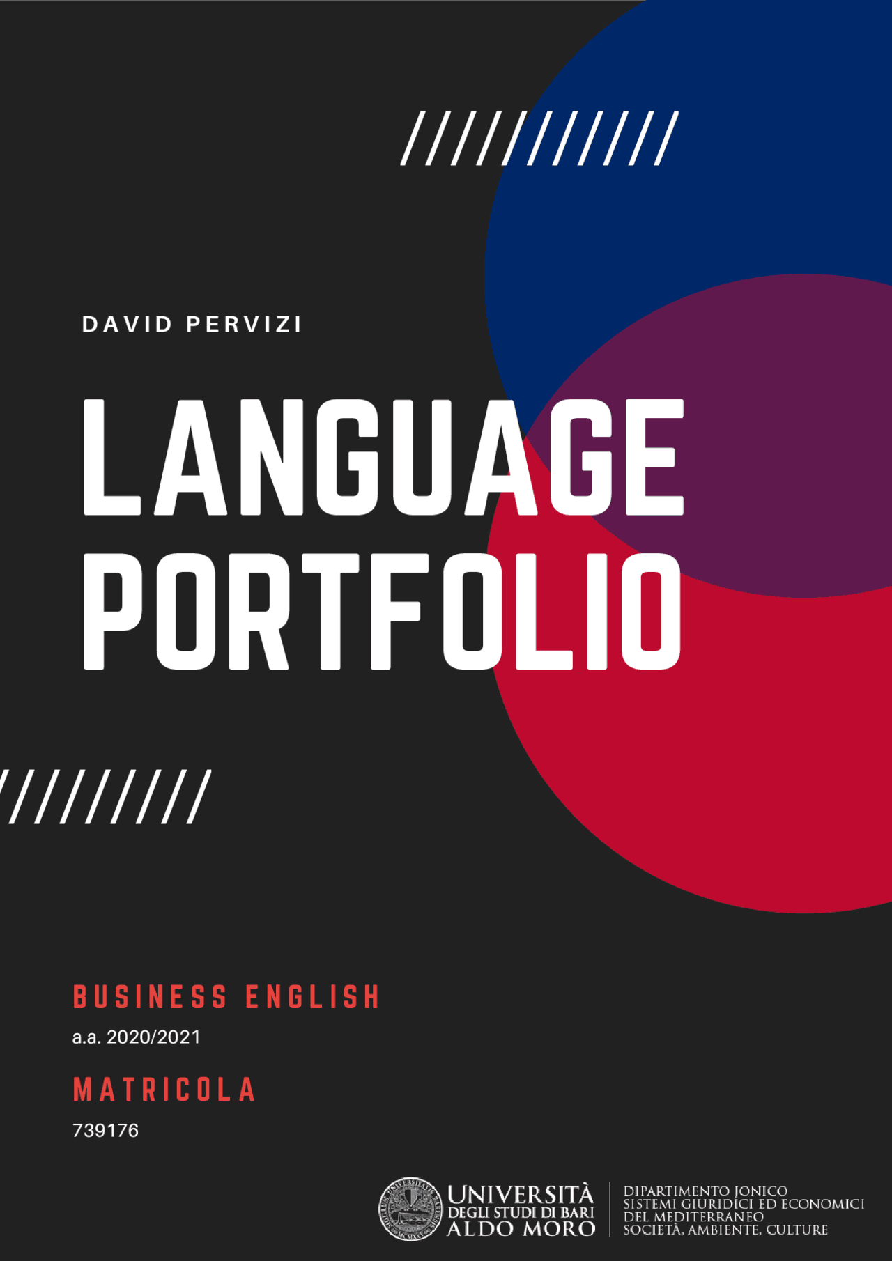 Language Portfolio di Business English - Docsity