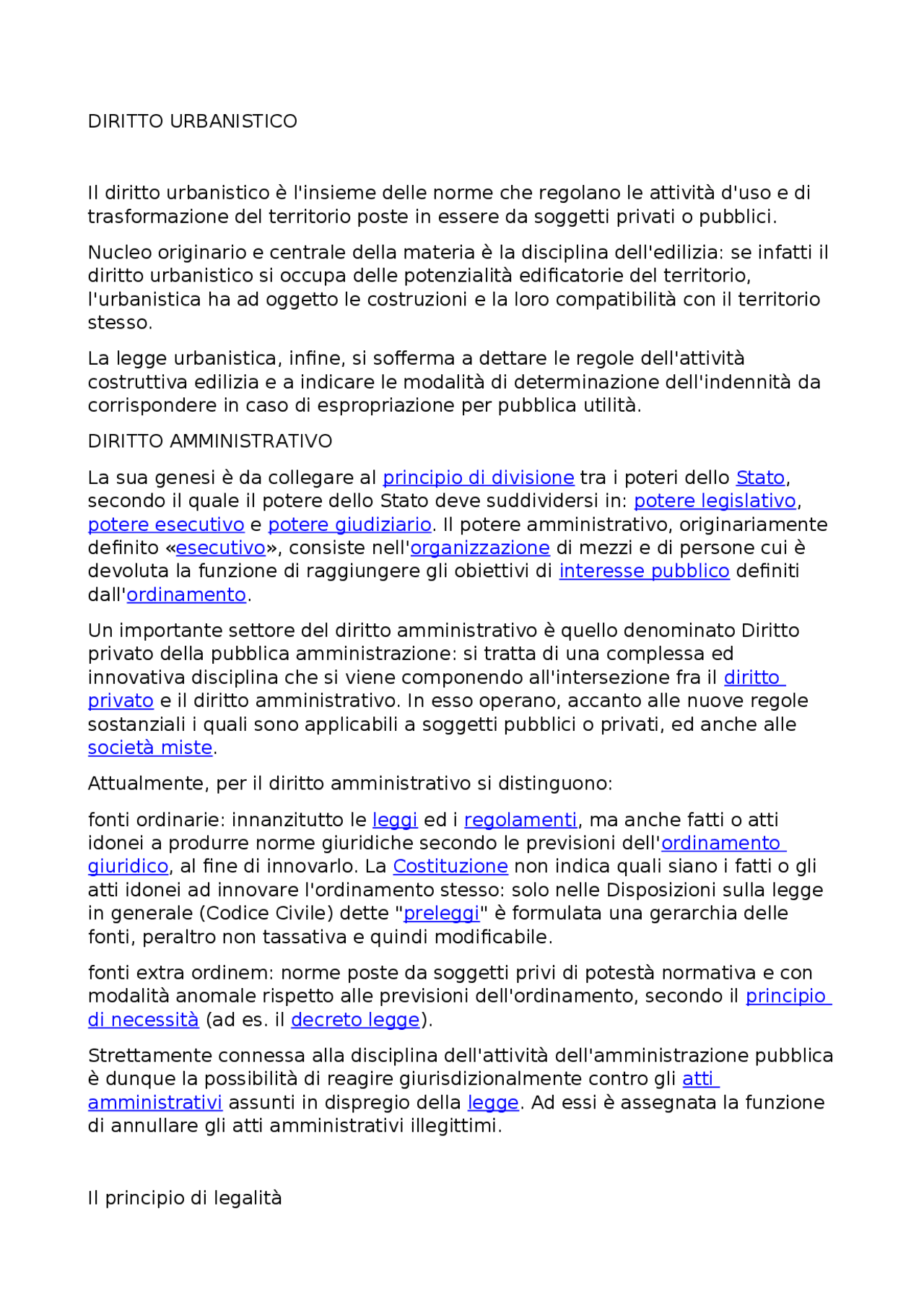 Diritto Urbanistico Docsity