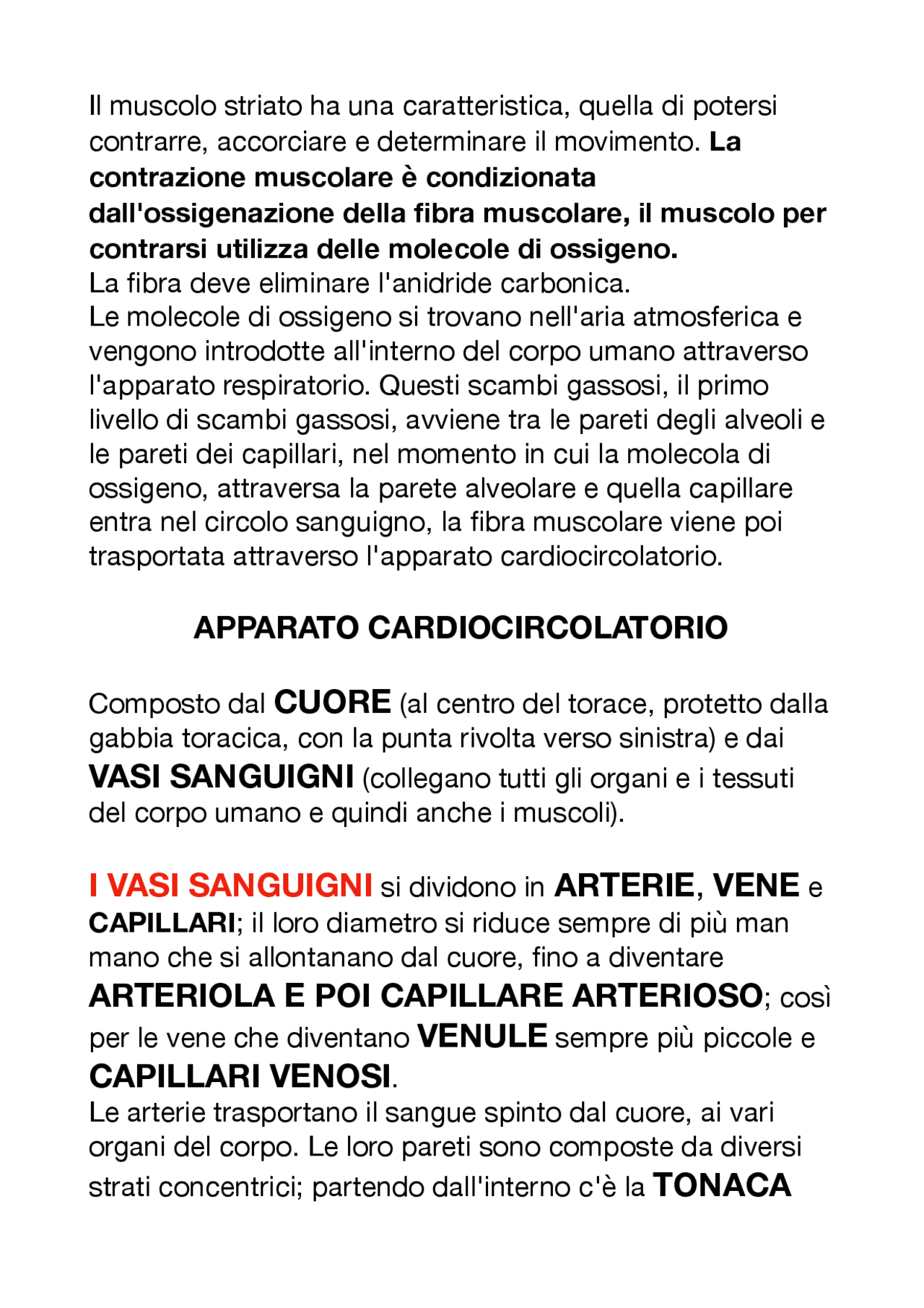 Apparato Cardiocircolatorio Docsity