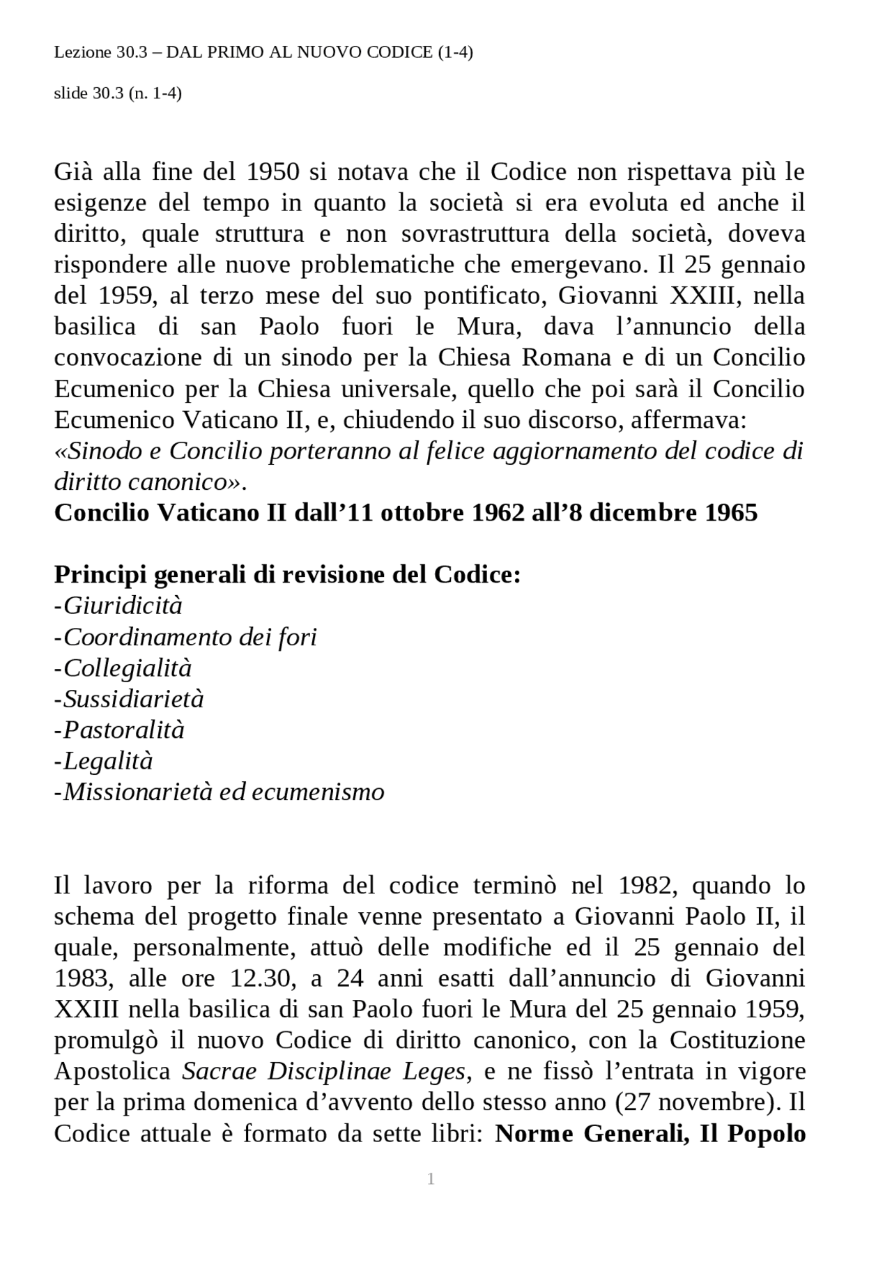 Diritto Ecclesiastico Docsity