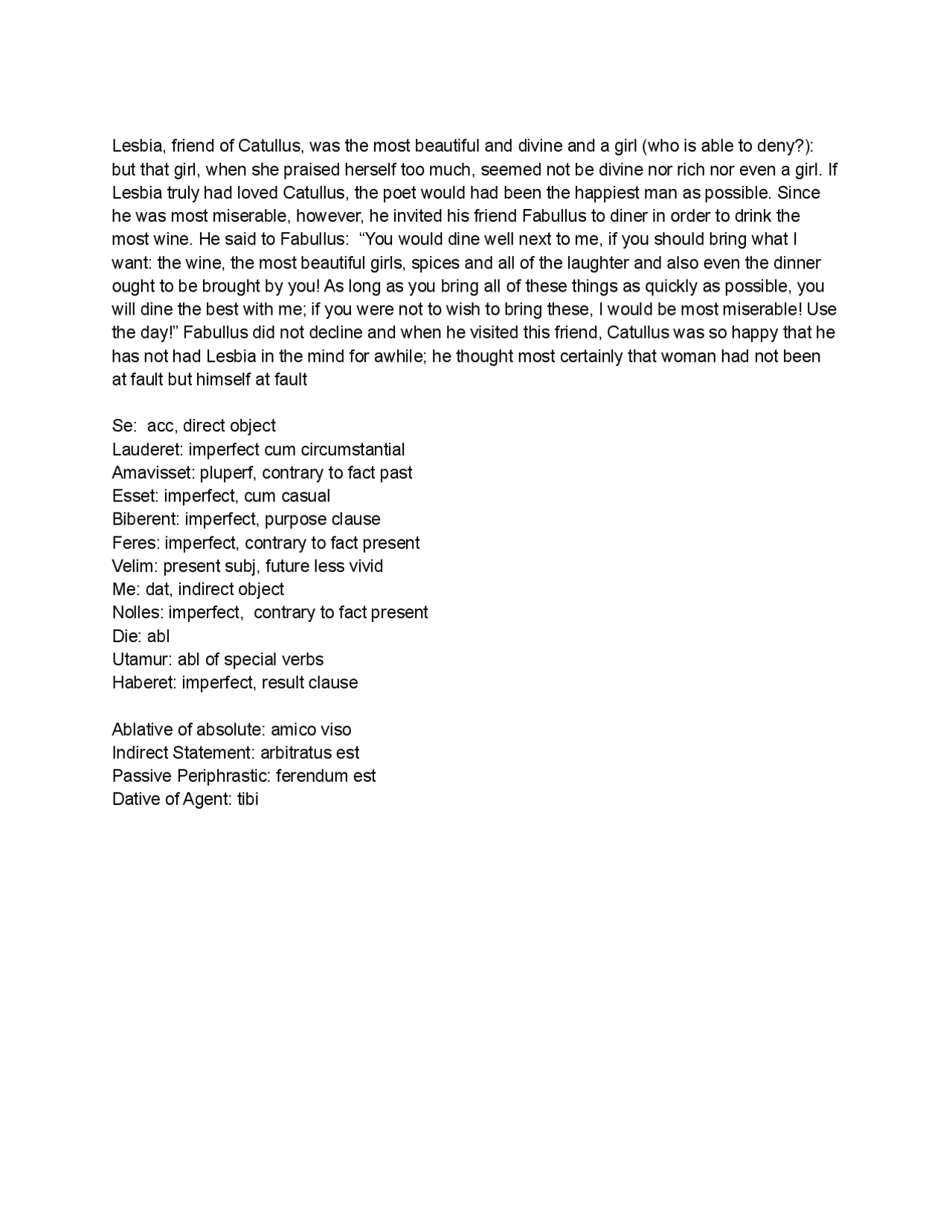 Catullus 87 Translation - Docsity