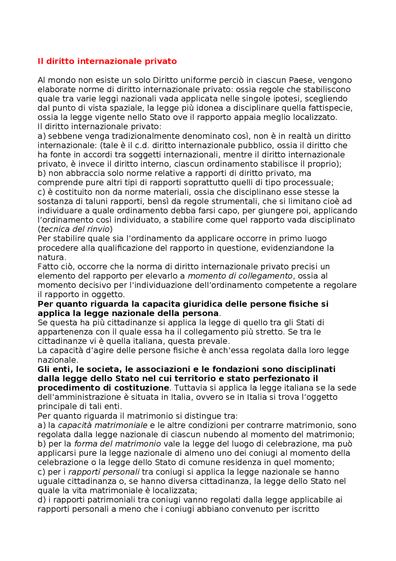 Diritto Privato A Capitoli Docsity