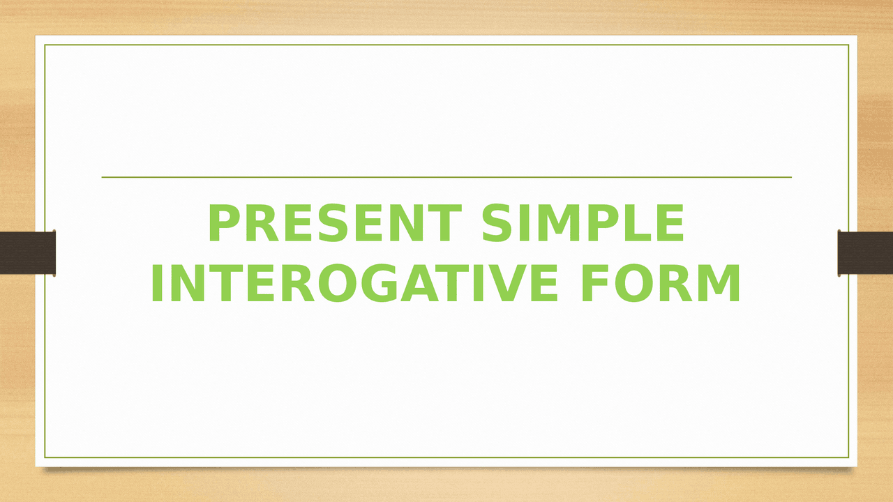 Present simple , gramatica inglesa concepts - Docsity