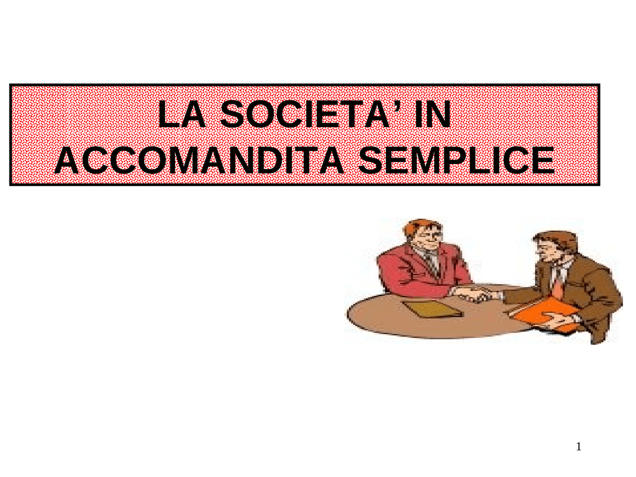 La Società In Accomandita Semplice Docsity