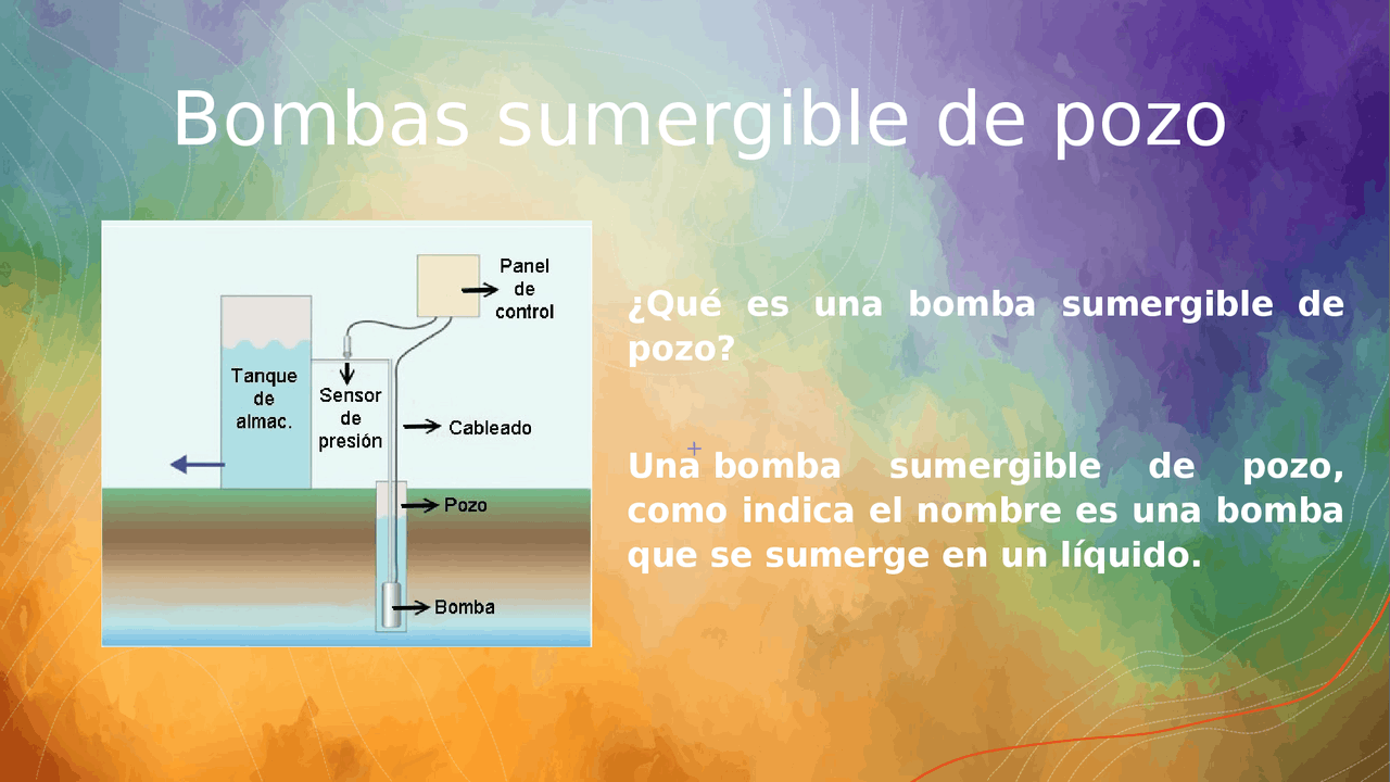 Bombas sumergibles de pozo, sumidero y centrifuga - Docsity